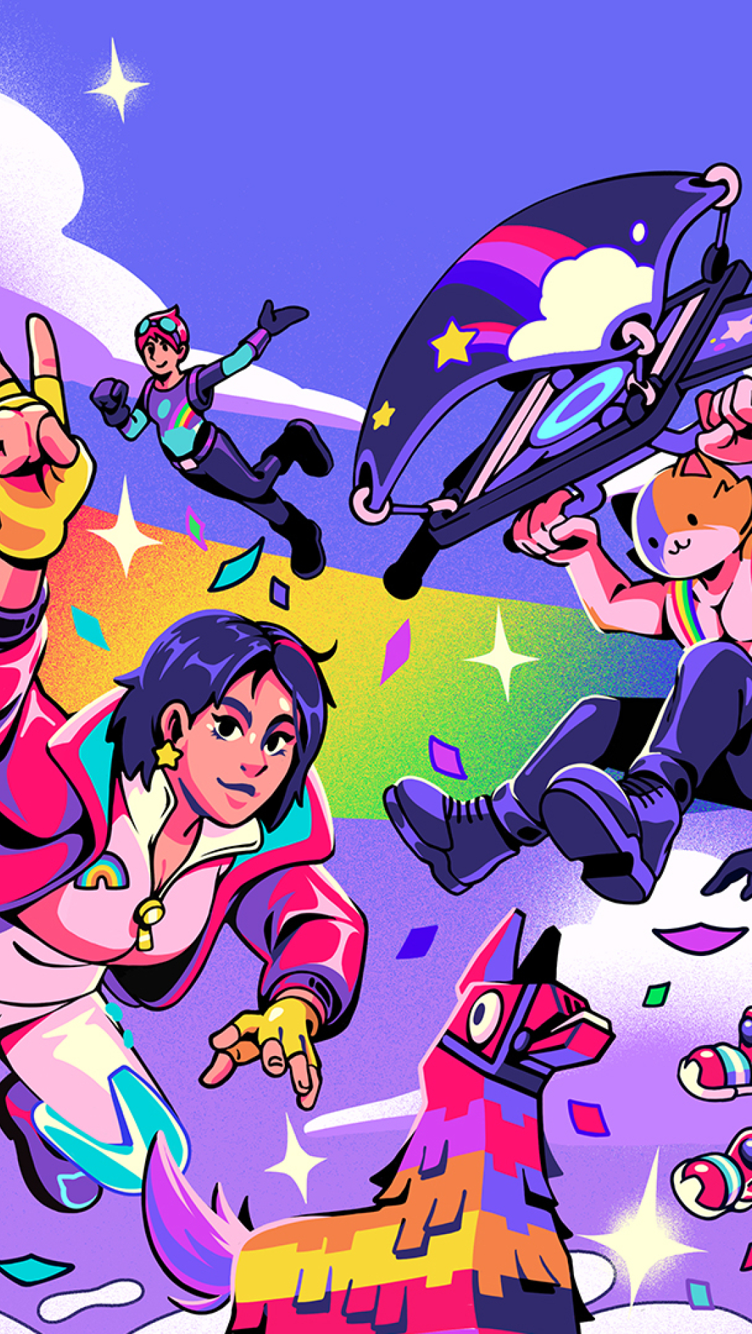 1082x1920 Rainbow Royale Fortnite 1082x1920 Resolution Wallpaper, HD ...