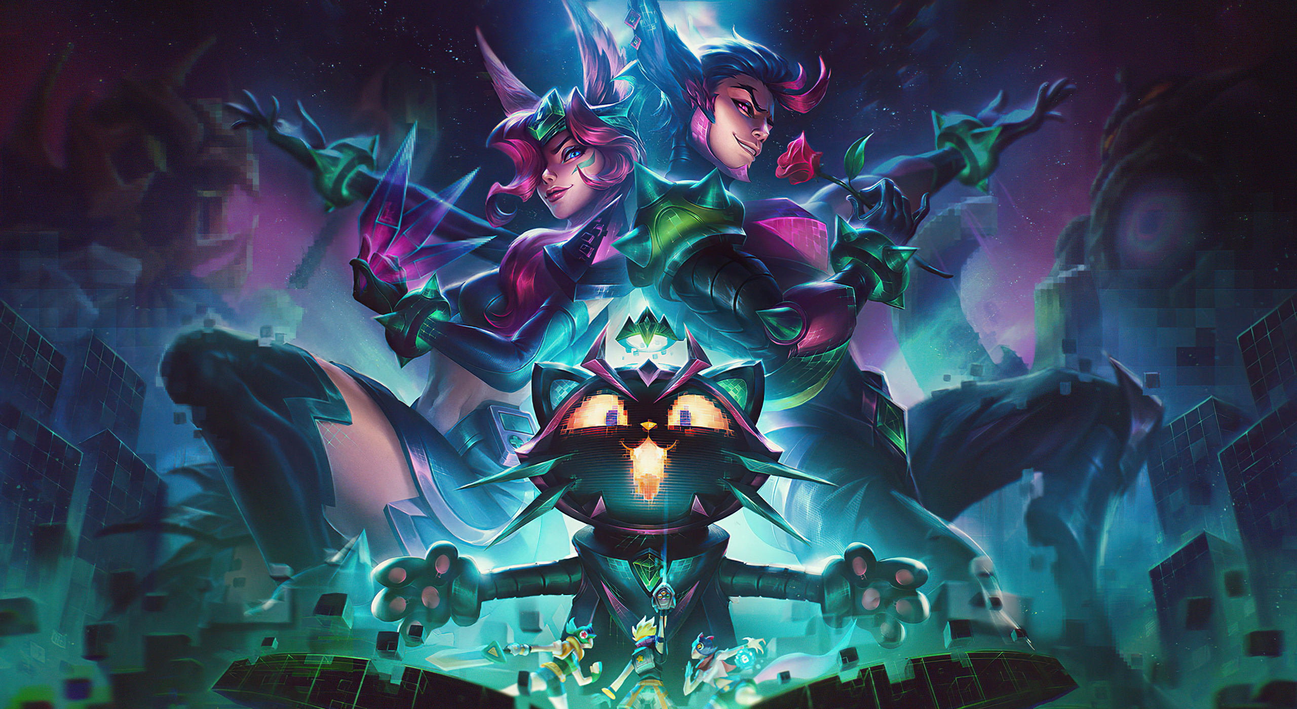 2560x1400 Resolution Rakan Xayah and Yuumi League of legends 2560x1400 ...
