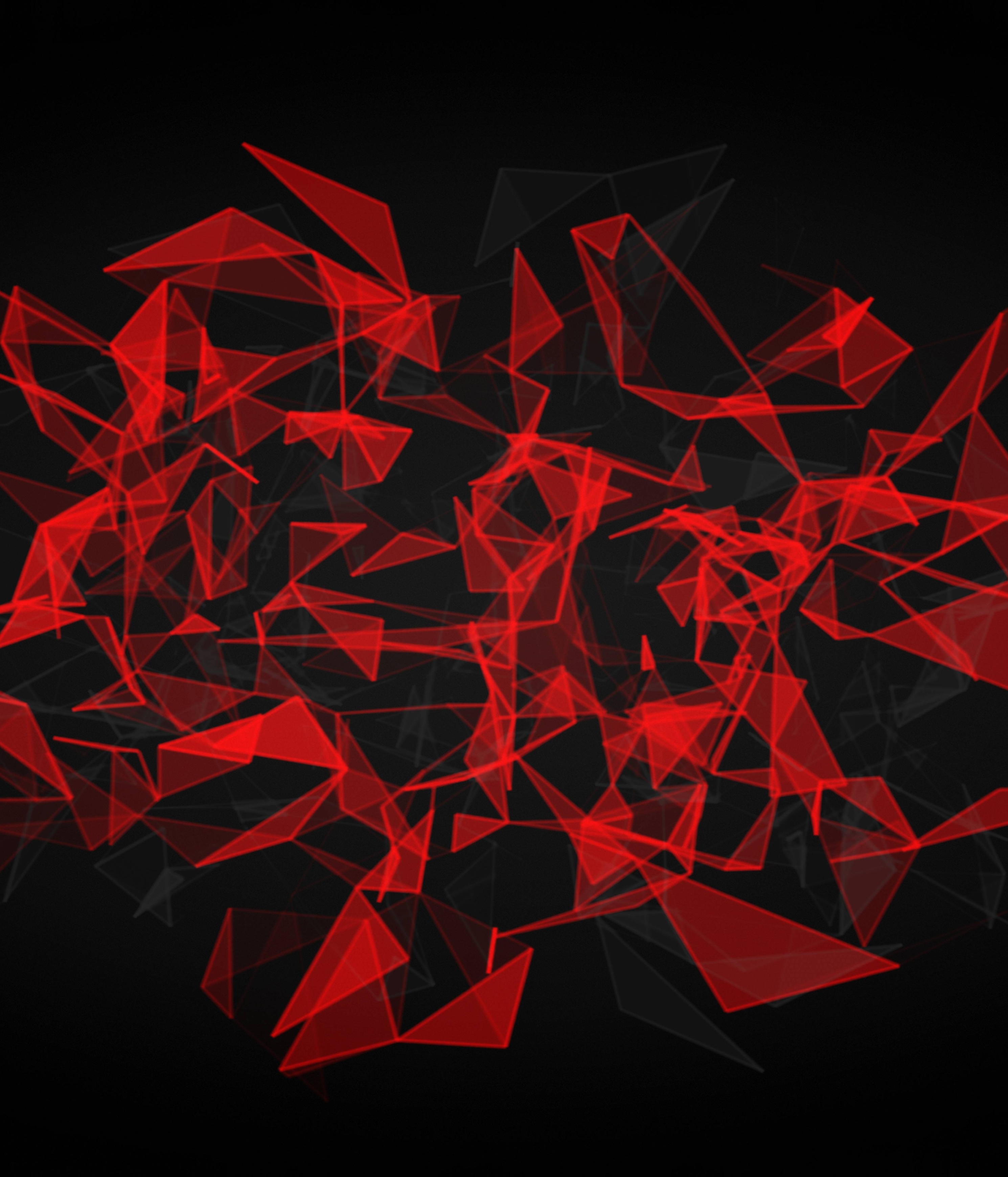 2980x3480 Resolution Red And Black Polygon 2980x3480 Resolution ...