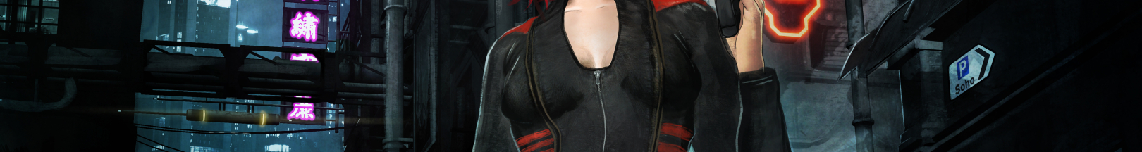 1620x216 Resolution Red Hair Cyberpunk Girl 1620x216 Resolution ...