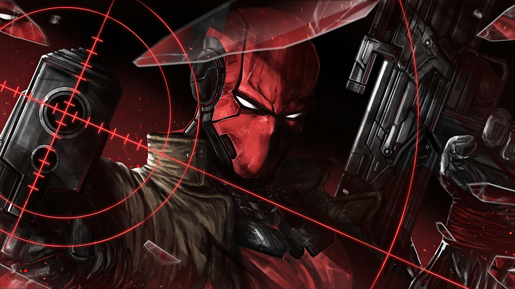 1024x576 Resolution Red Hood 4k Superhero Digital Art 1024x576 ...