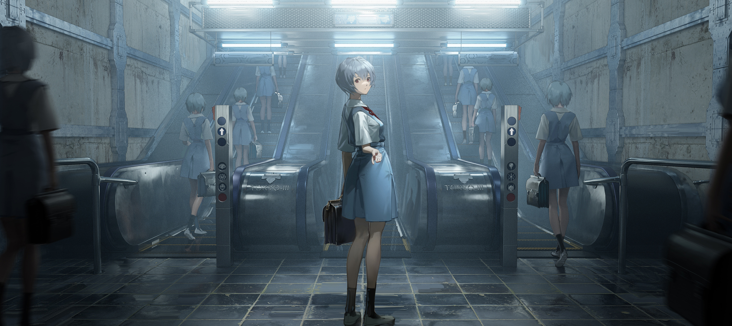 2560x1140 Resolution Rei Ayanami 4K 2560x1140 Resolution Wallpaper ...