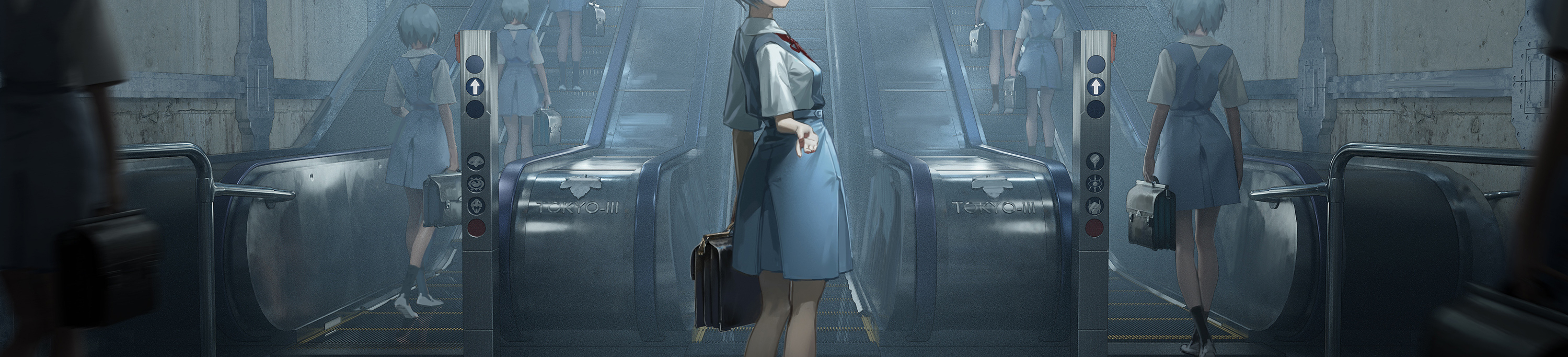 4480x1020 Resolution Rei Ayanami 4K 4480x1020 Resolution Wallpaper ...