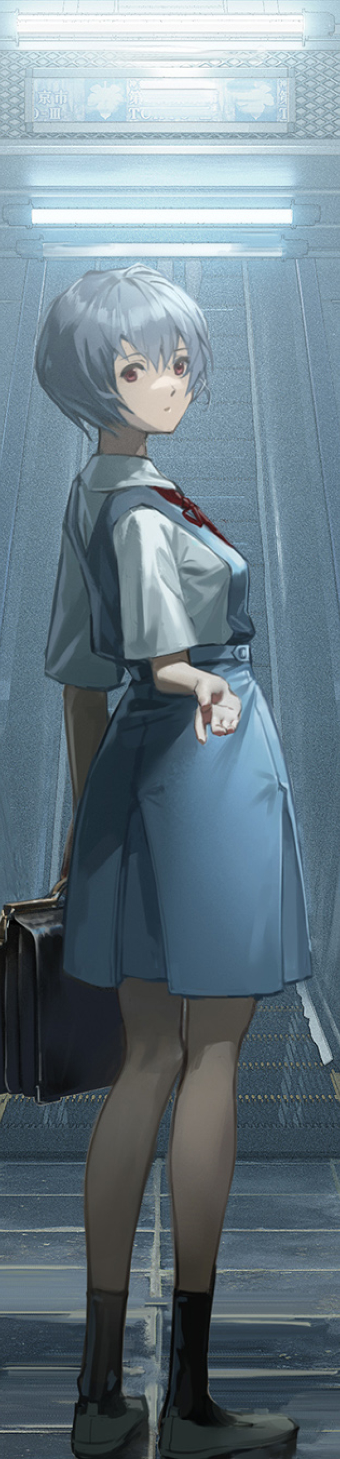 700x3000 Resolution Rei Ayanami 4K 700x3000 Resolution Wallpaper ...