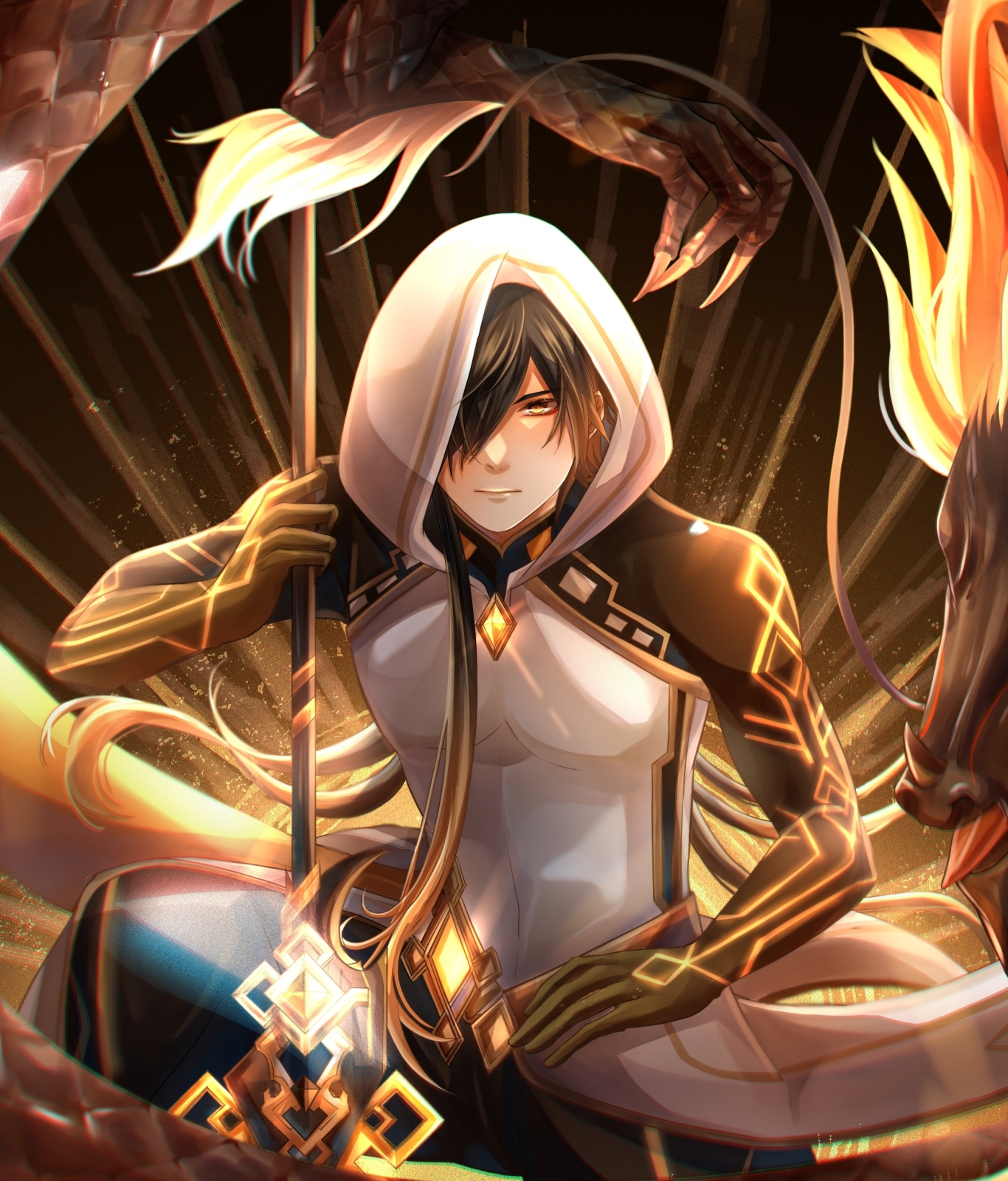 1366x1600 Rex Lapis and Zhongli HD Genshin Impact Art 1366x1600 ...