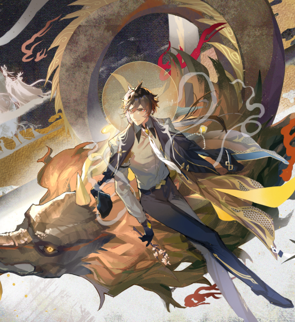 600x655 Rex Lapis Zhongli HD Genshin Impact 600x655 Resolution ...