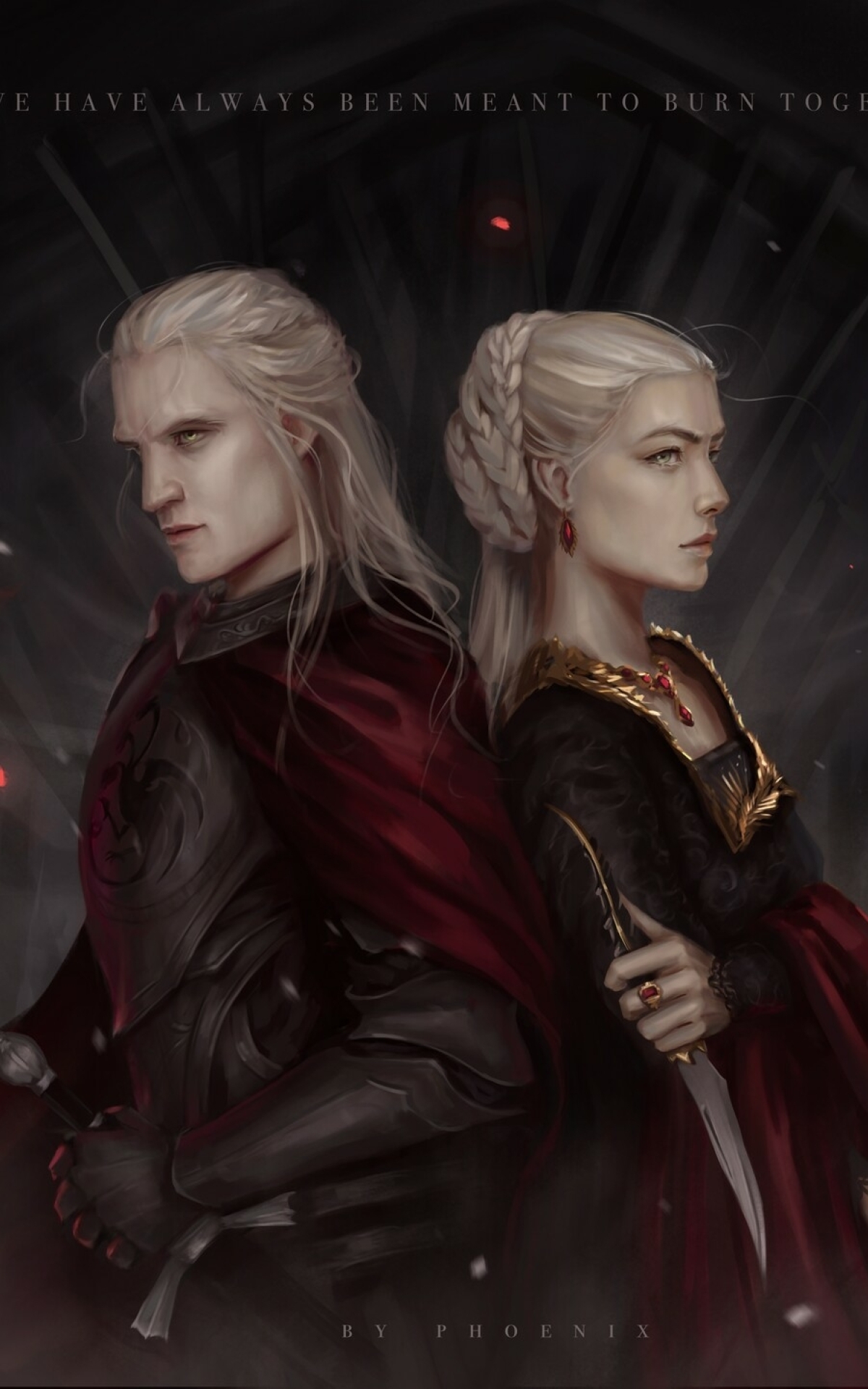 1200x1920 Resolution Rhaenyra x Daemon Targaryen Digital Art 1200x1920 ...