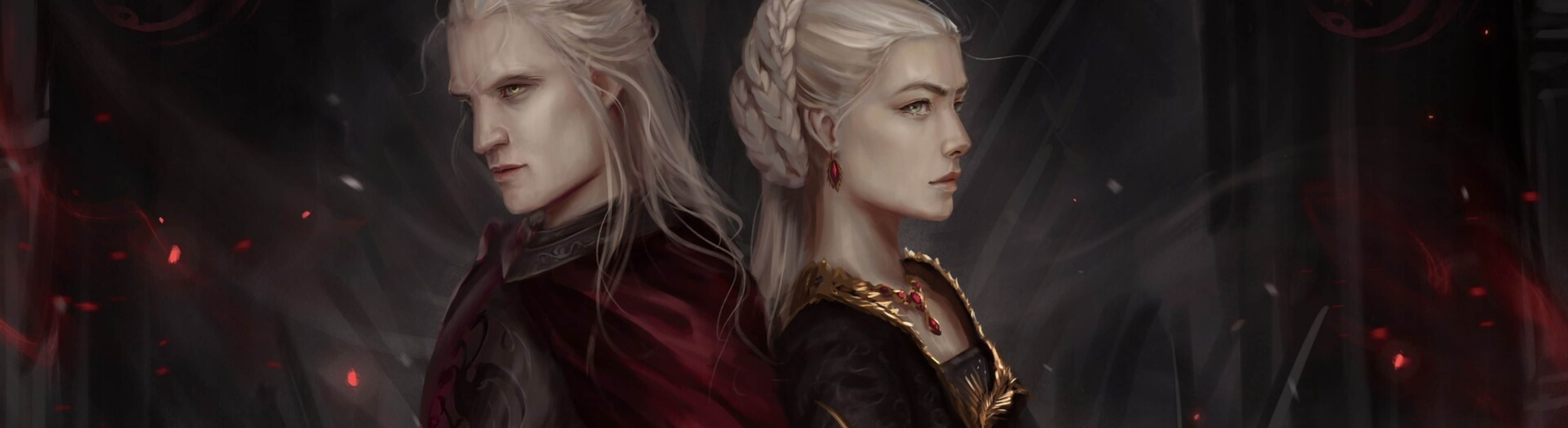 5120x1400 Resolution Rhaenyra x Daemon Targaryen Digital Art 5120x1400 ...