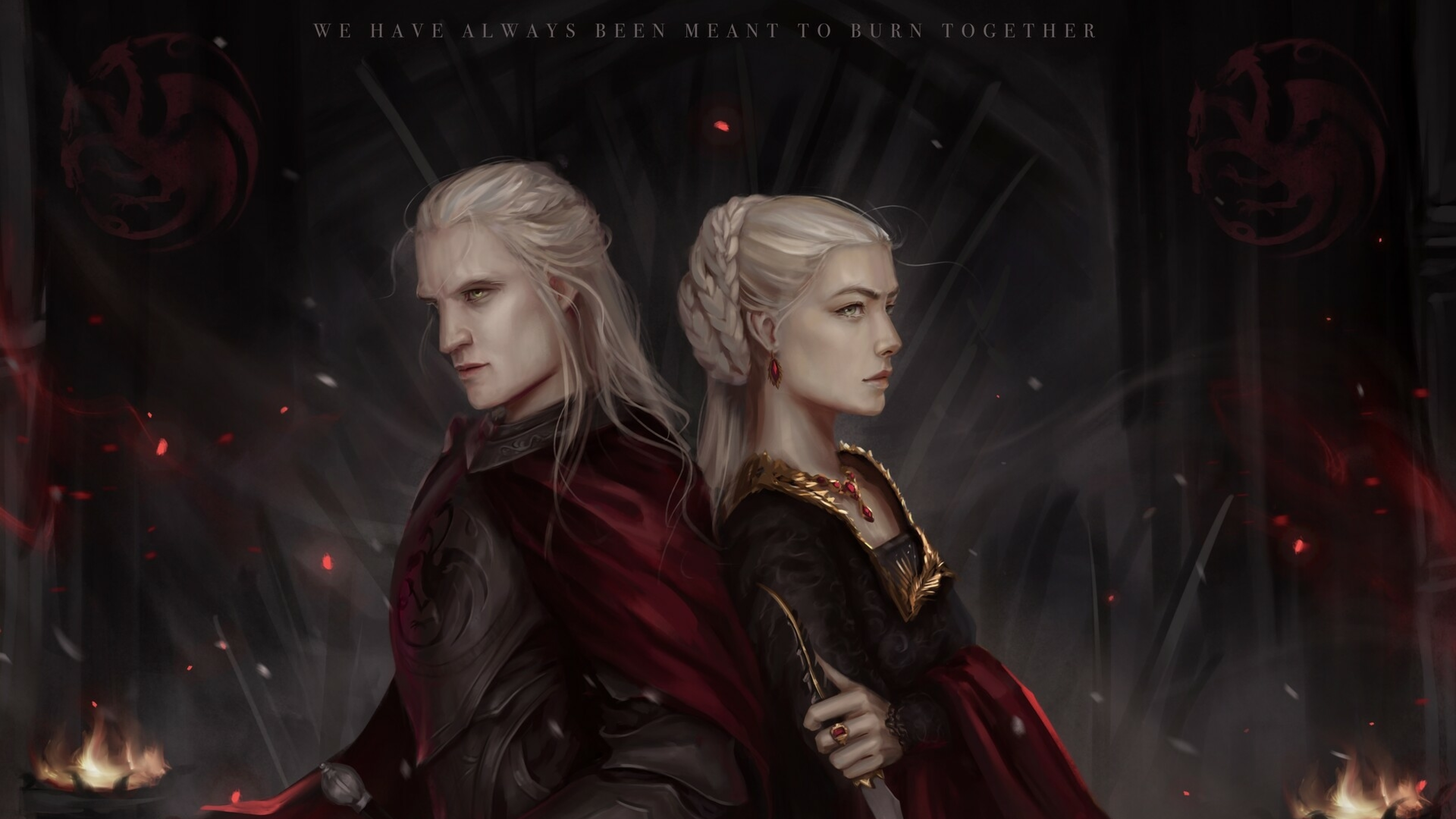 5120x2879 Resolution Rhaenyra x Daemon Targaryen Digital Art 5120x2879 ...