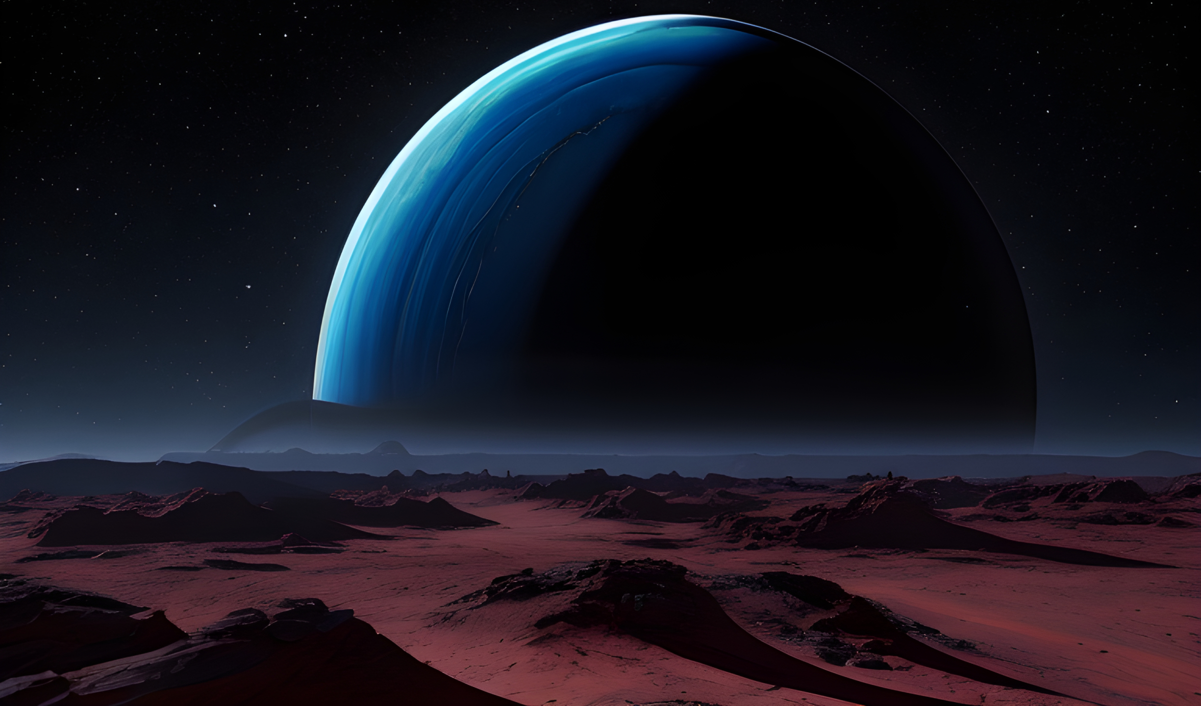 2450x1440 Resolution Rise of New Planet Cool 2023 AI Art 2450x1440 ...