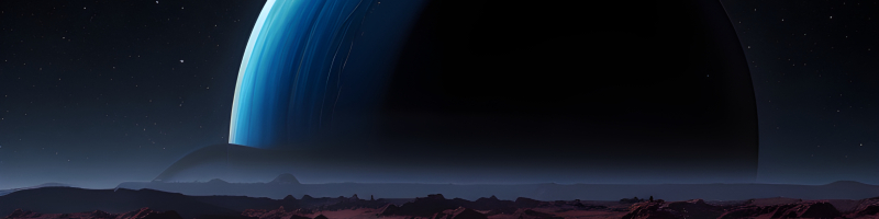 800x200 Rise of New Planet Cool 2023 AI Art 800x200 Resolution ...