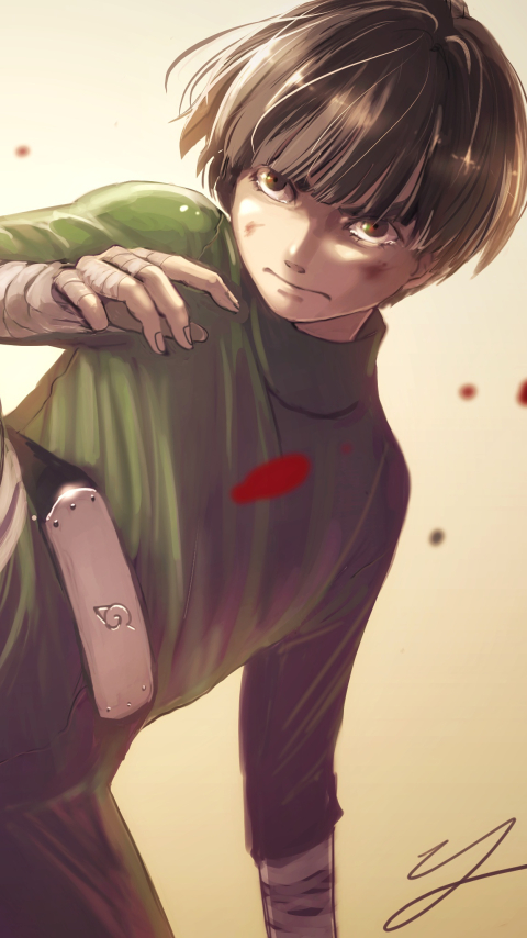 480x854 Resolution Rock Lee HD Naruto Digital Art Android One Mobile ...