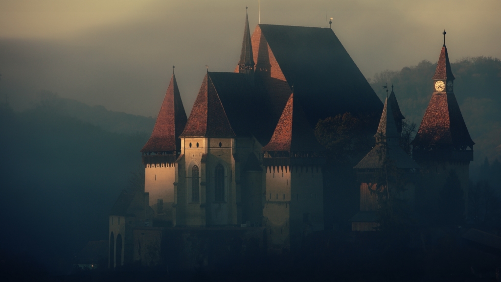 1024x576 Resolution Romania 4K Castle 1024x576 Resolution Wallpaper ...