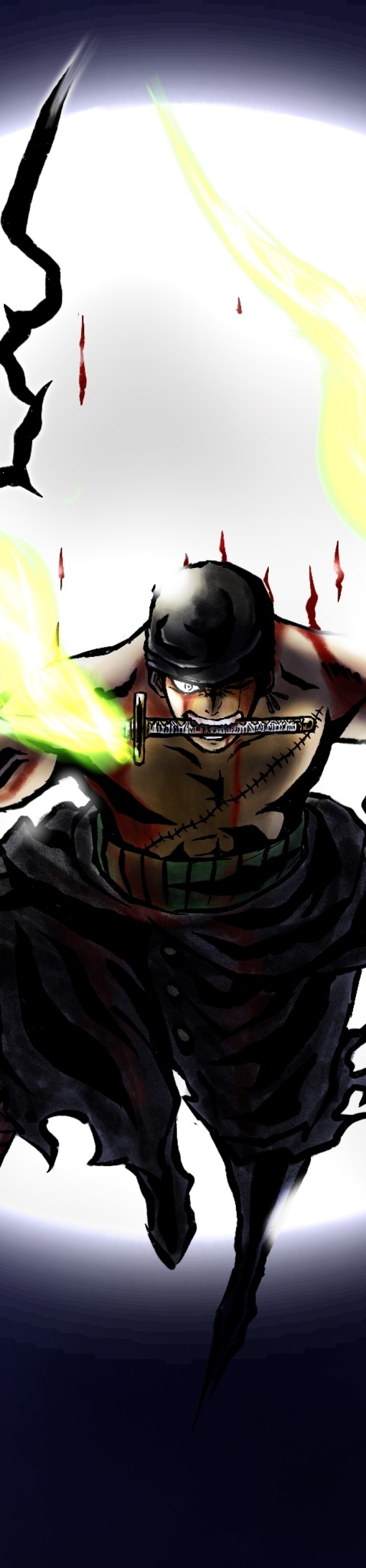 700x3000 Roronoa Zoro HD One Piece Fight Art 700x3000 Resolution ...