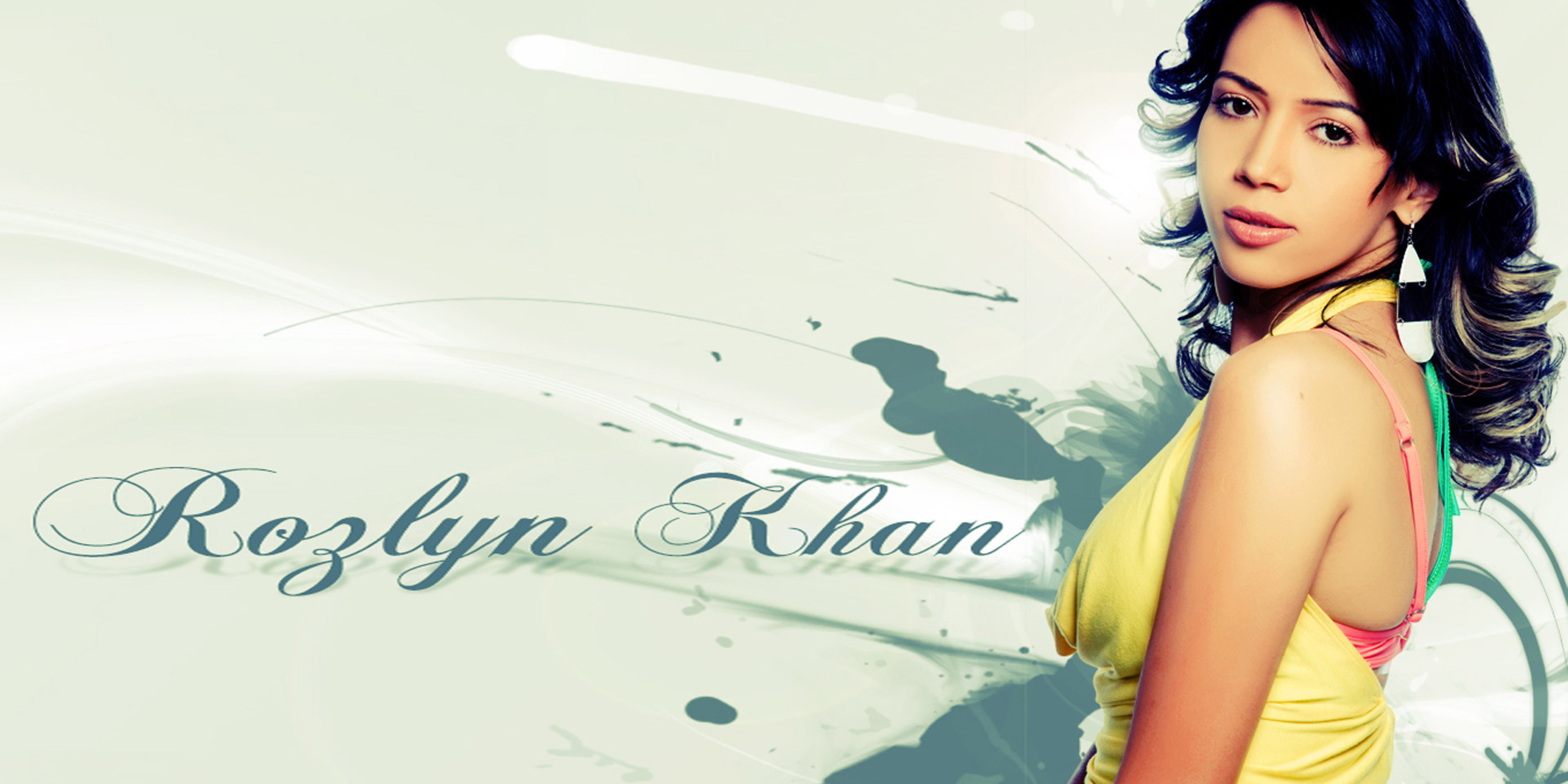 3840x1920 Resolution Rozlyn Khan Glamorous HD Wallpaper 3840x1920 ...