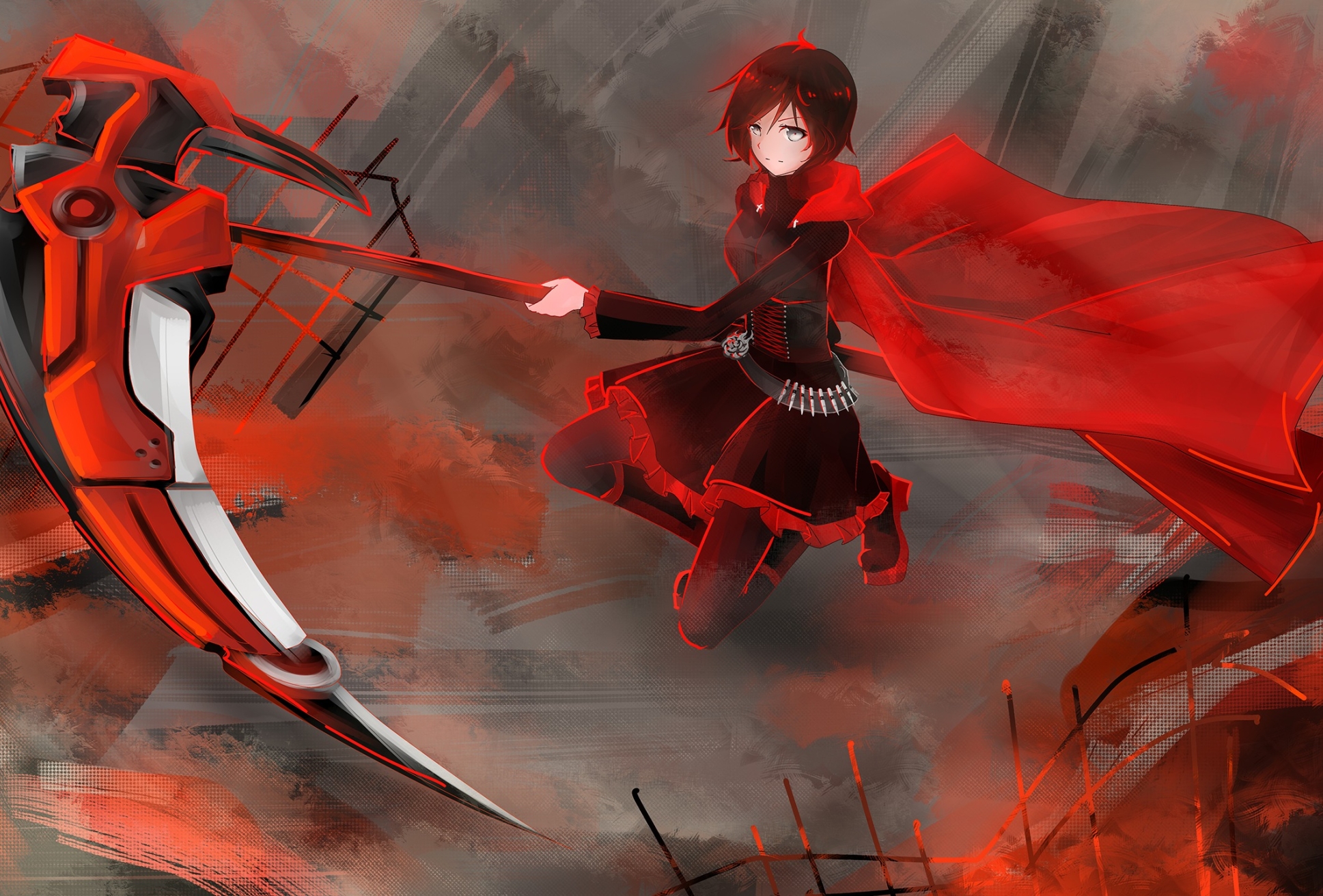 1937x1313 Resolution rwby, ruby rose, guns 1937x1313 Resolution ...