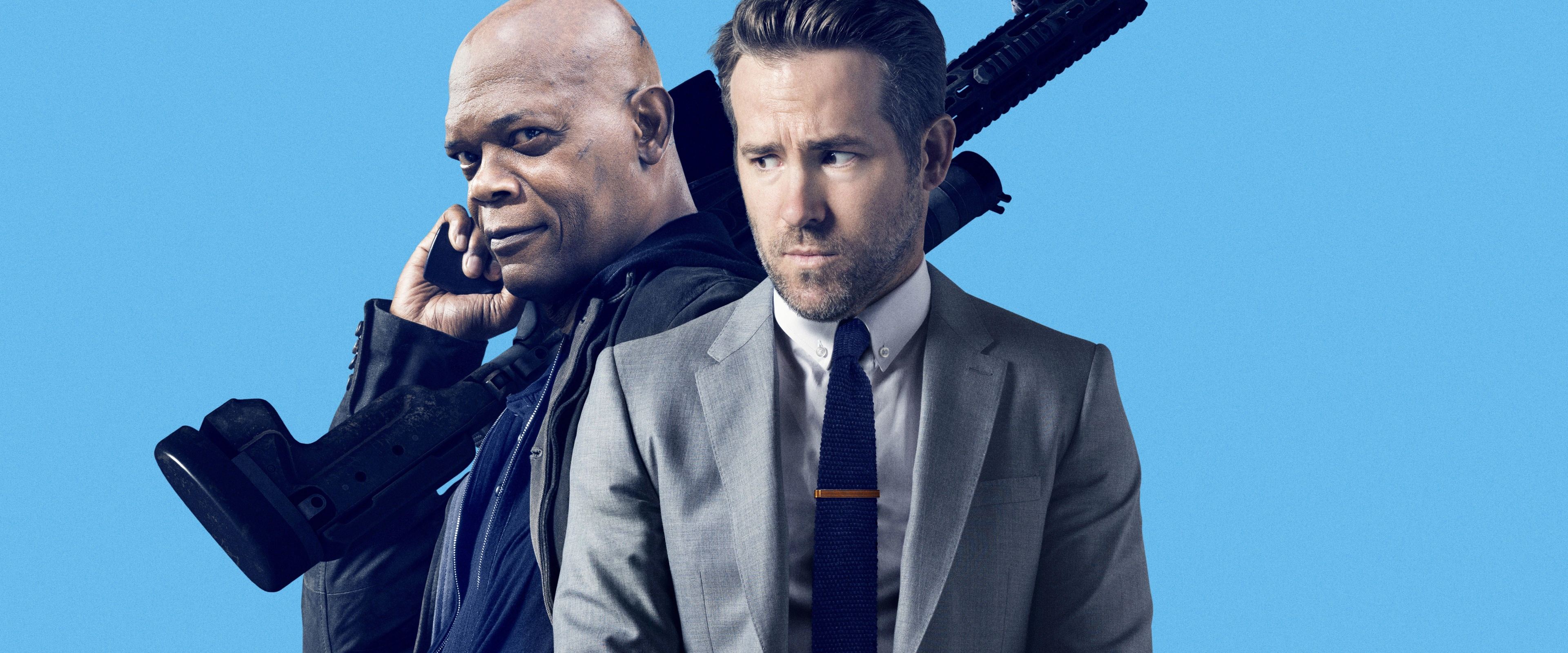 3840x1600 Resolution Ryan Reynolds And Samuel L Jackson in The Hitmans ...