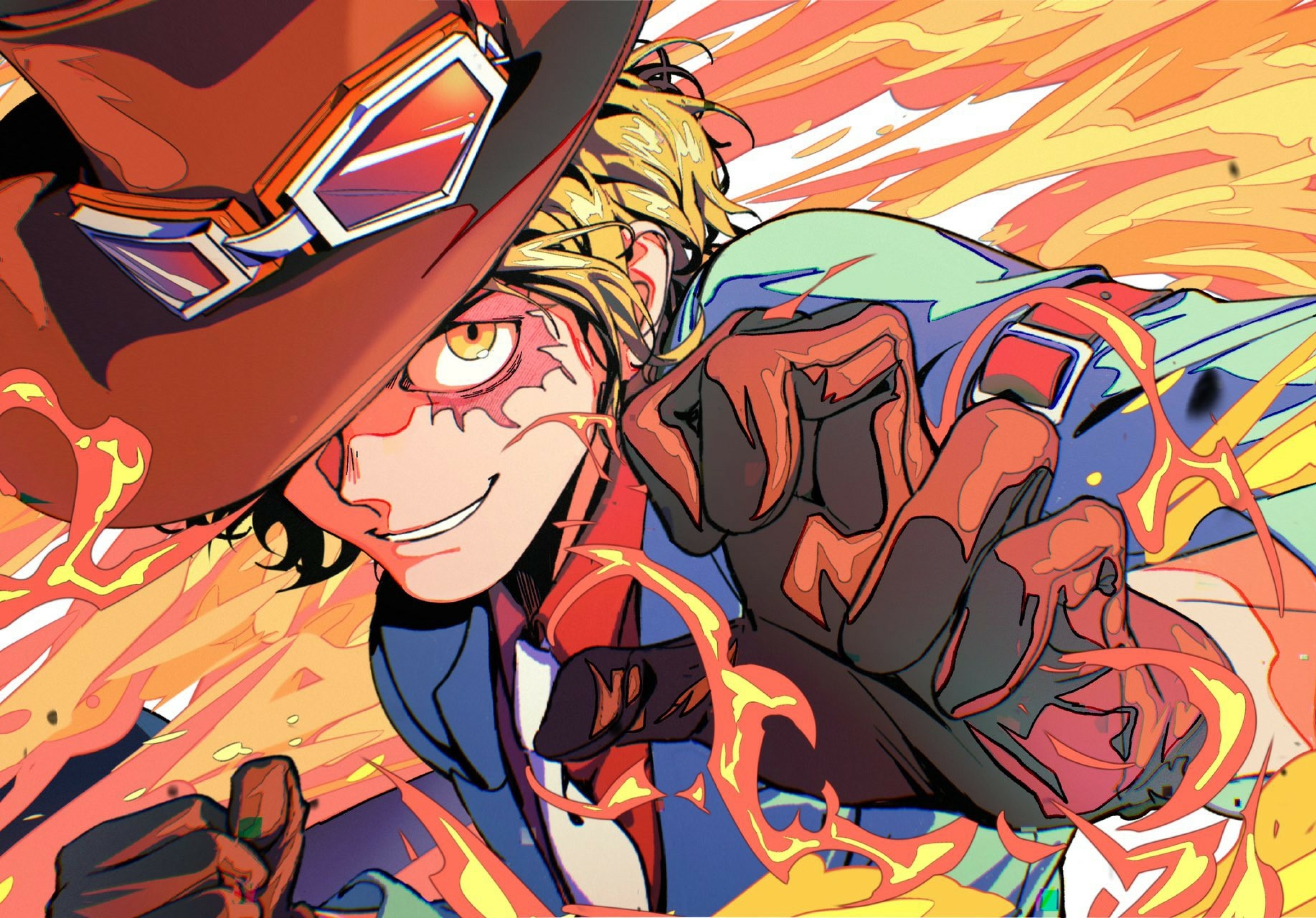 3440x2400 Resolution Sabo HD One Piece 3440x2400 Resolution Wallpaper ...