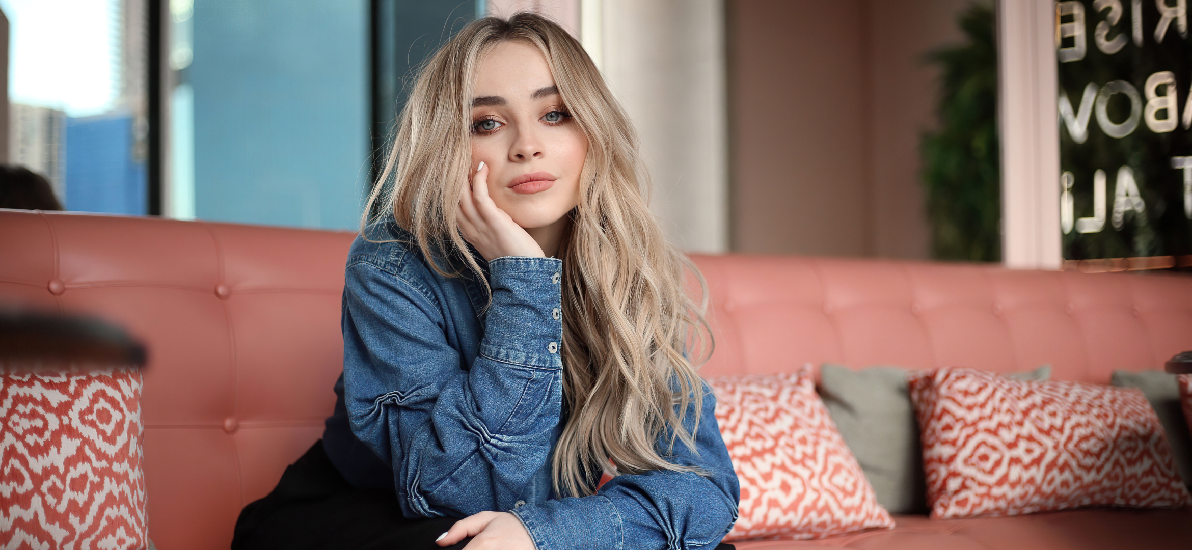 2340x1080 Sabrina Carpenter Blue Eyes 2340x1080 Resolution Wallpaper ...