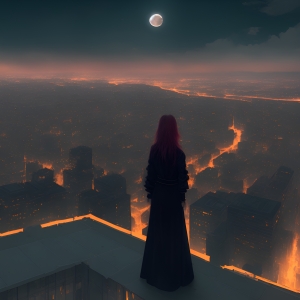 300x300 Resolution Sad Girl Alone 4K Skyscraper City 300x300 Resolution ...