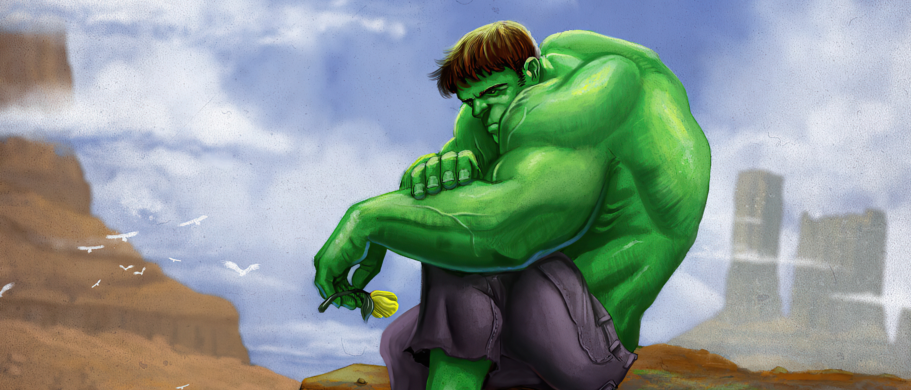 3840x1644 Resolution Sad Hulk Marvel Comic 3840x1644 Resolution ...