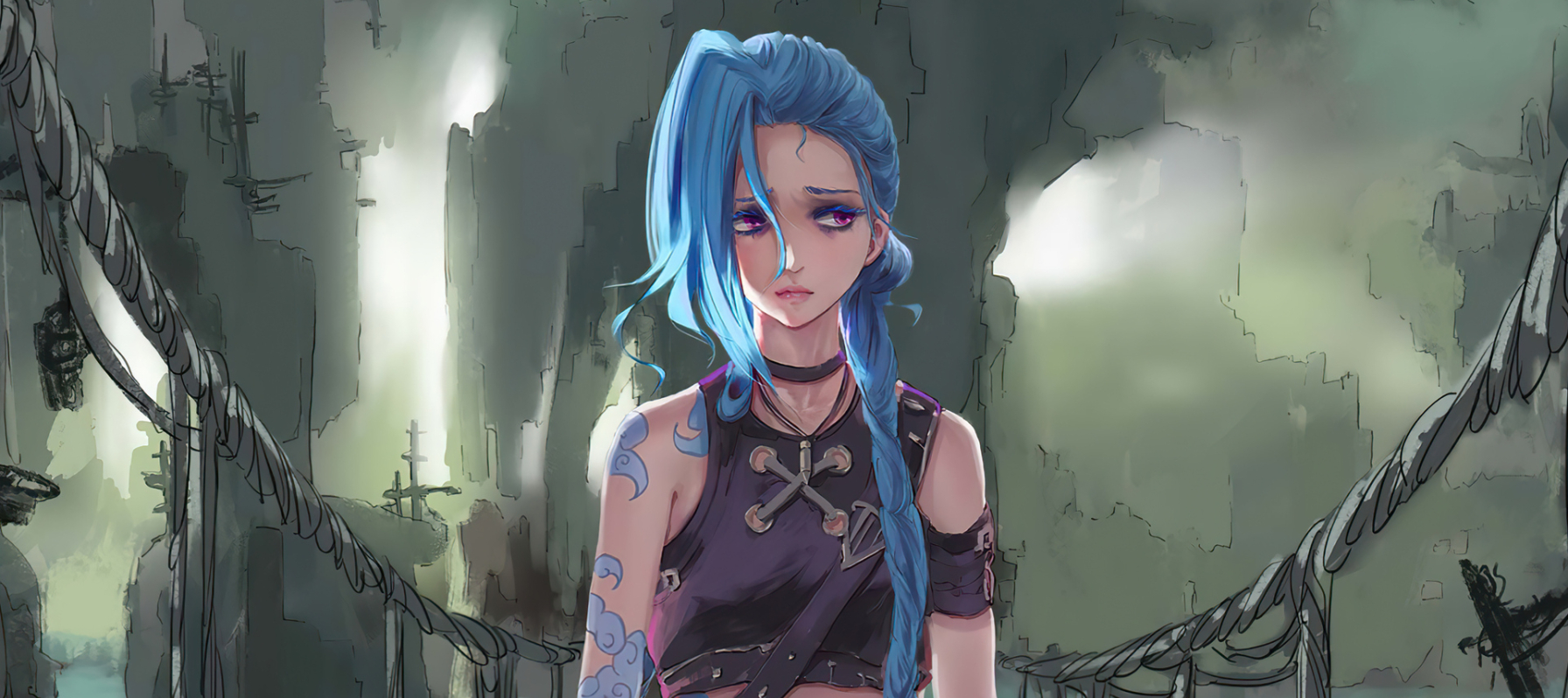 1792x798 Resolution Sad Jinx Arcane League Of Legends 1792x798 ...