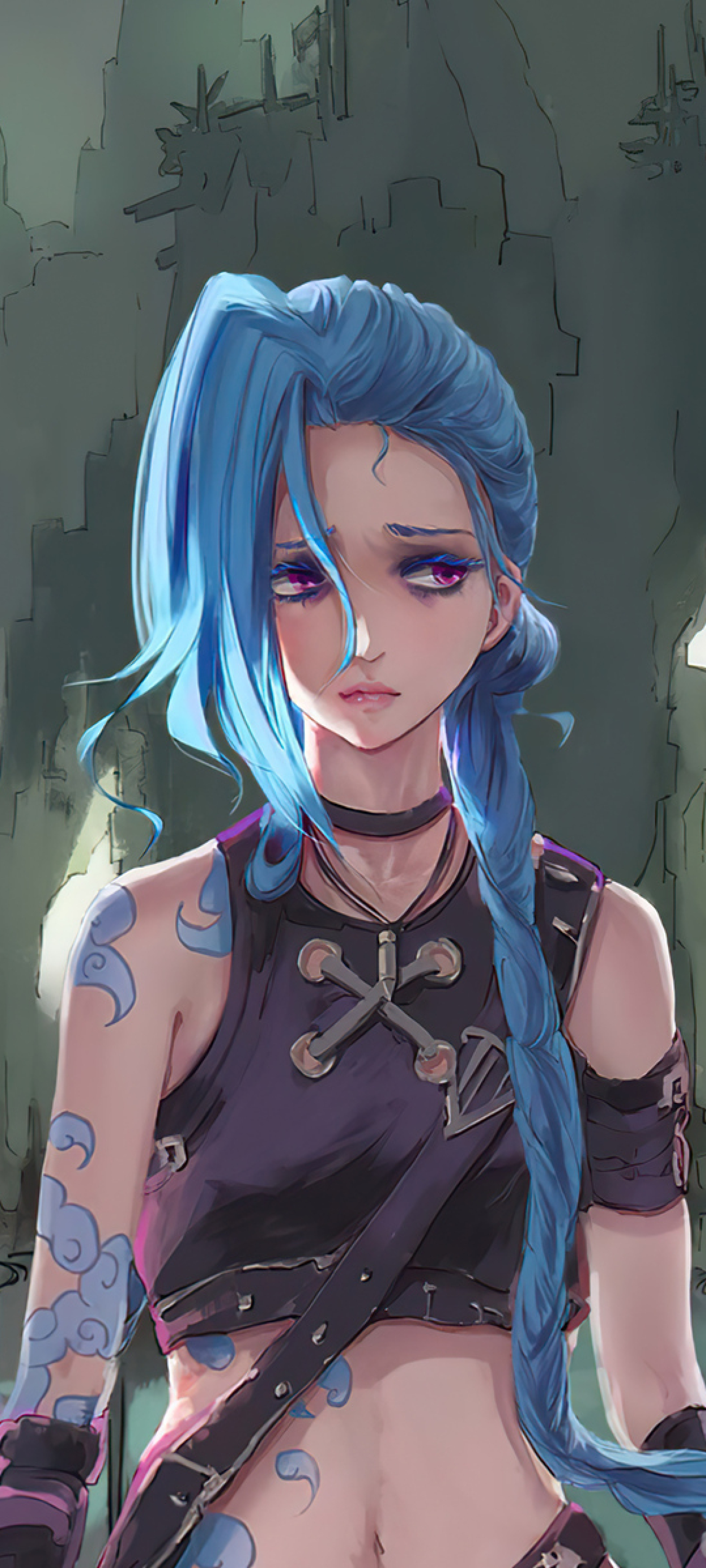 1840x4089 Resolution Sad Jinx Arcane League Of Legends 1840x4089 ...