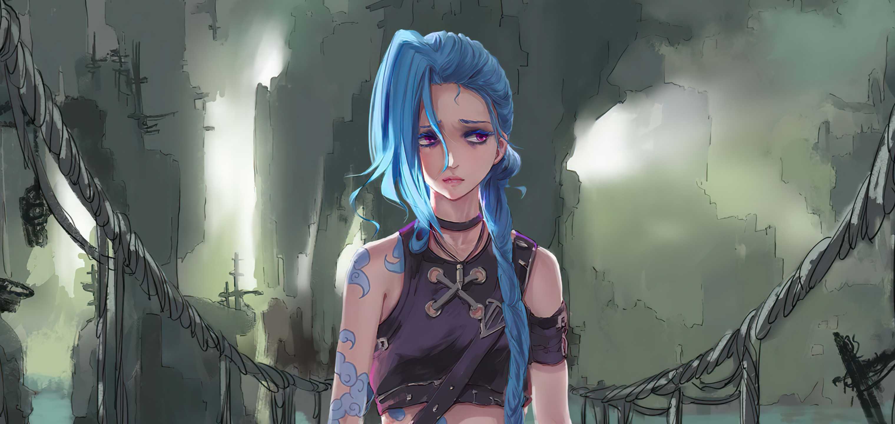 3040x1440 Resolution Sad Jinx Arcane League Of Legends 3040x1440 ...