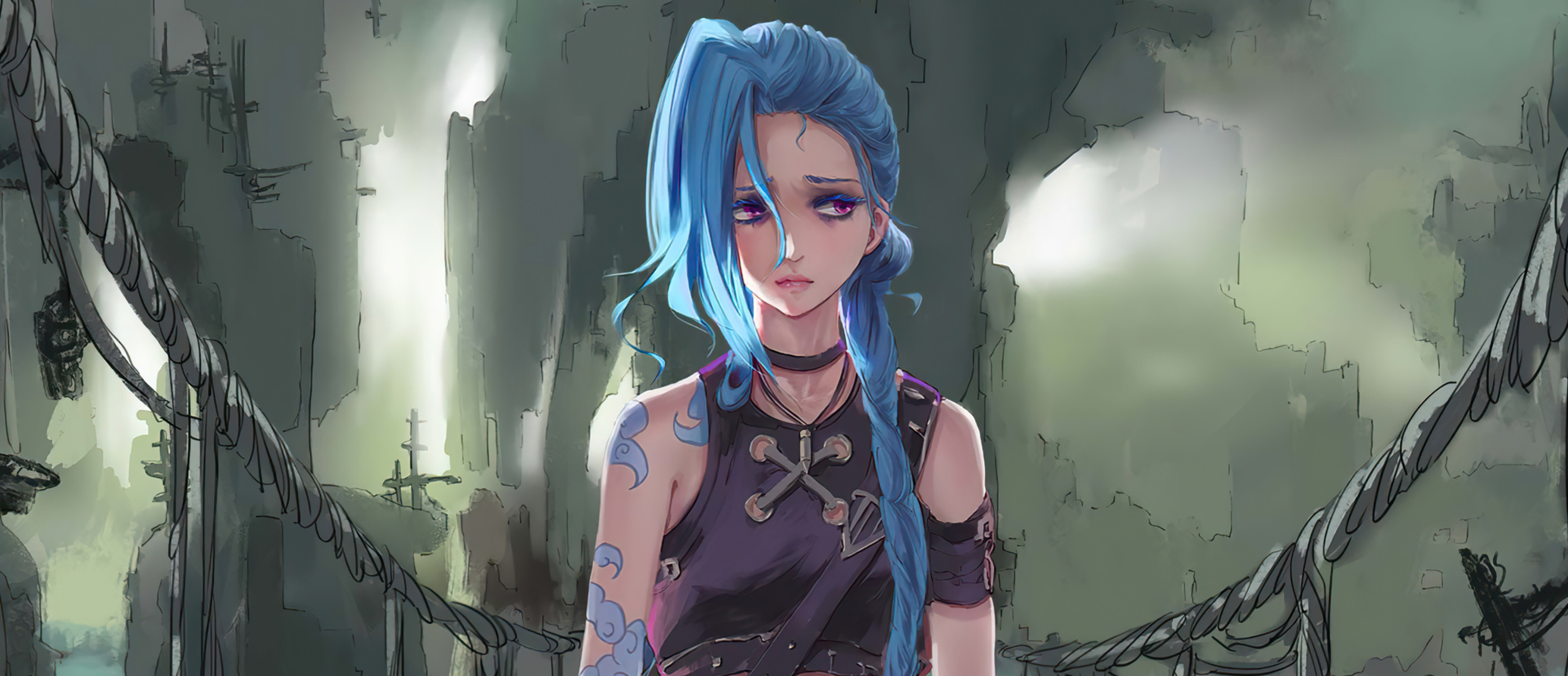 3340x1440 Resolution Sad Jinx Arcane League Of Legends 3340x1440 ...