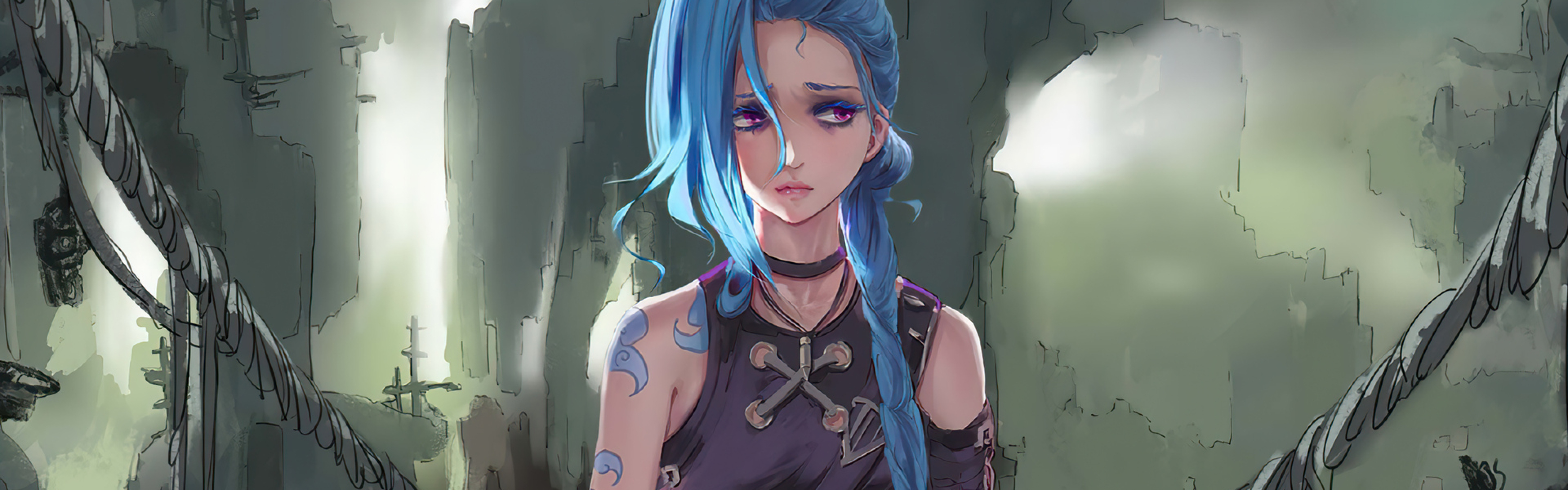5120x1600 Resolution Sad Jinx Arcane League Of Legends 5120x1600 ...