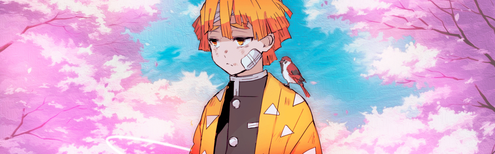 1000x312 Resolution Sad Zenitsu Agatsuma Painting 1000x312 Resolution ...