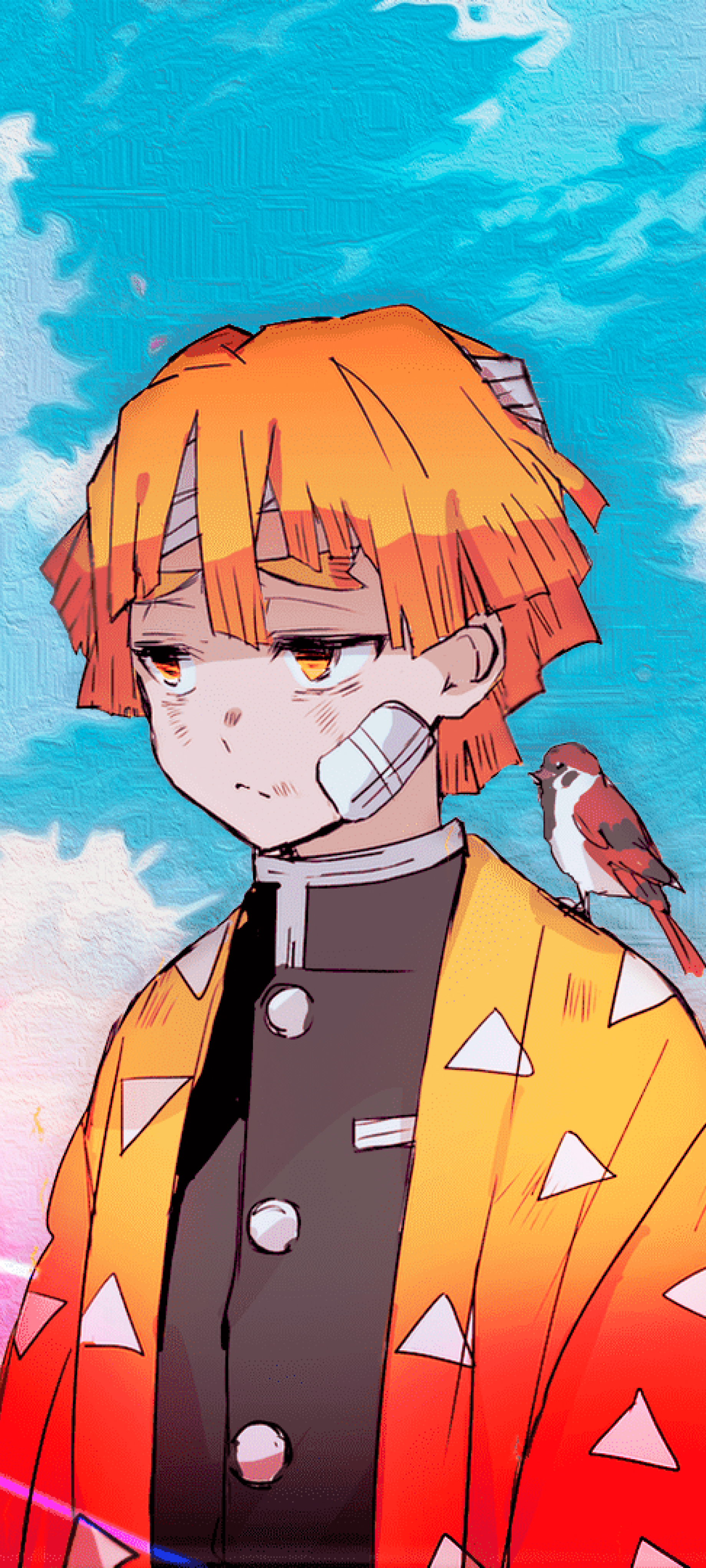 1840x4089 Resolution Sad Zenitsu Agatsuma Painting 1840x4089 Resolution ...