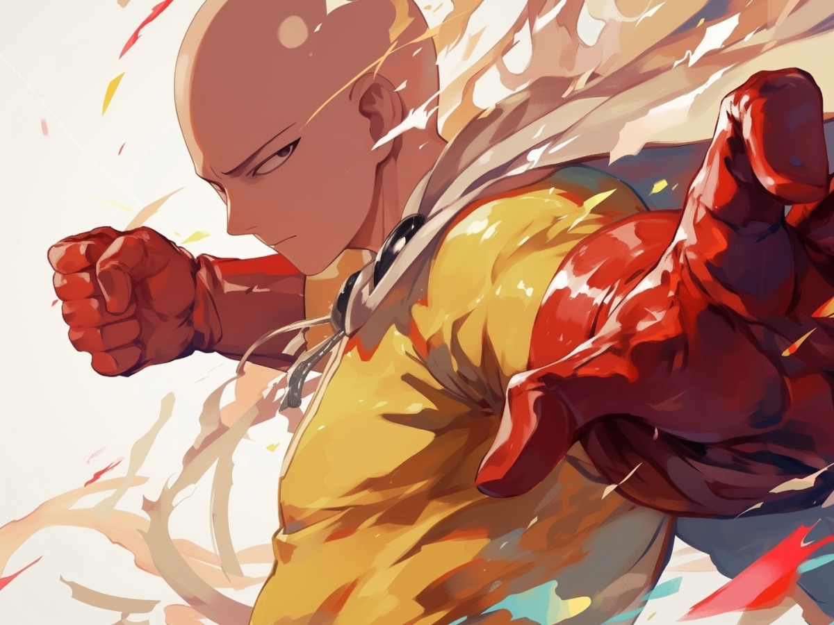 1200x900 Resolution Saitama's Power Punch One-Punch Man 1200x900 ...