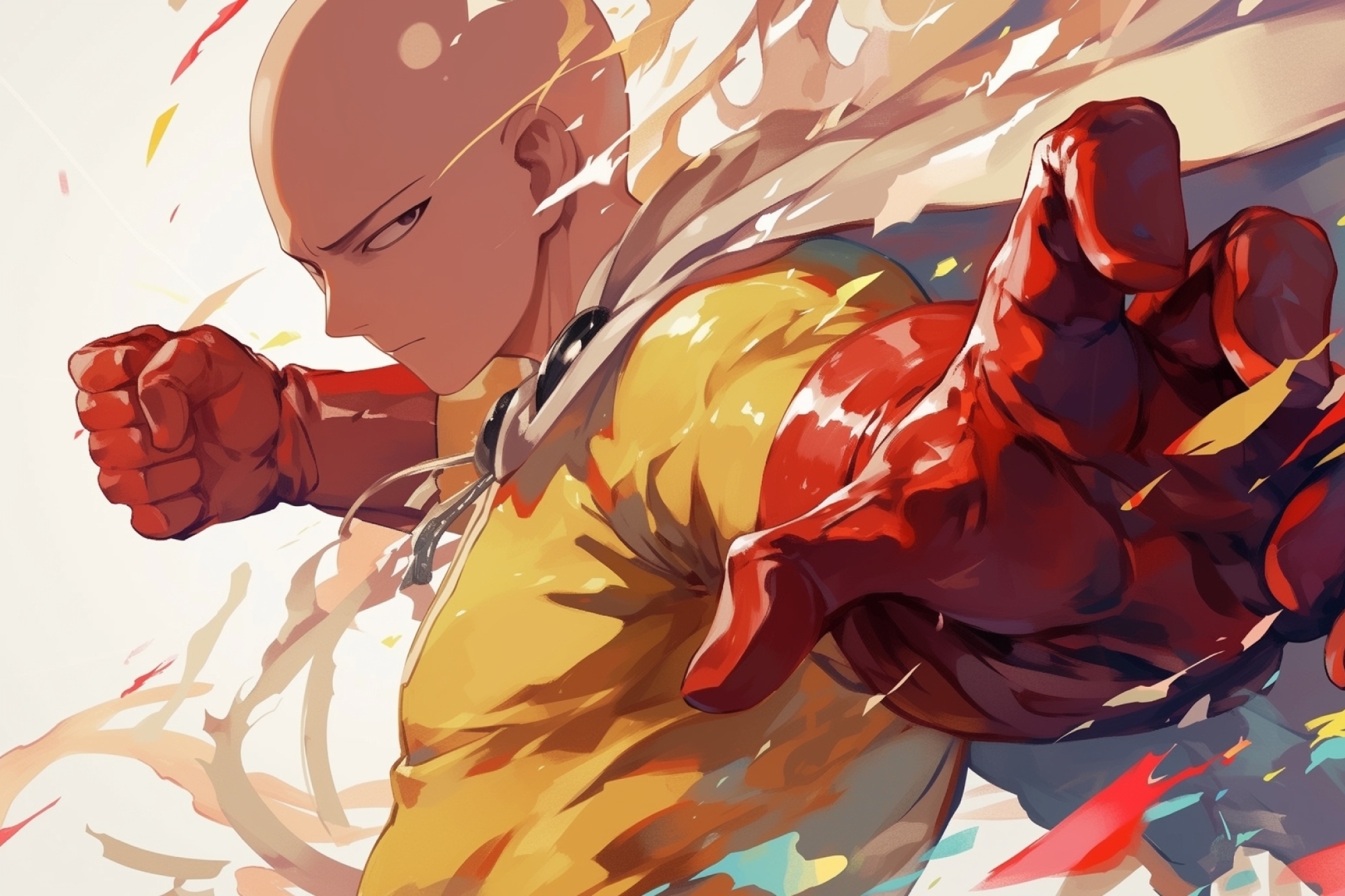 2000x1333 Resolution Saitama's Power Punch One-Punch Man 2000x1333 ...