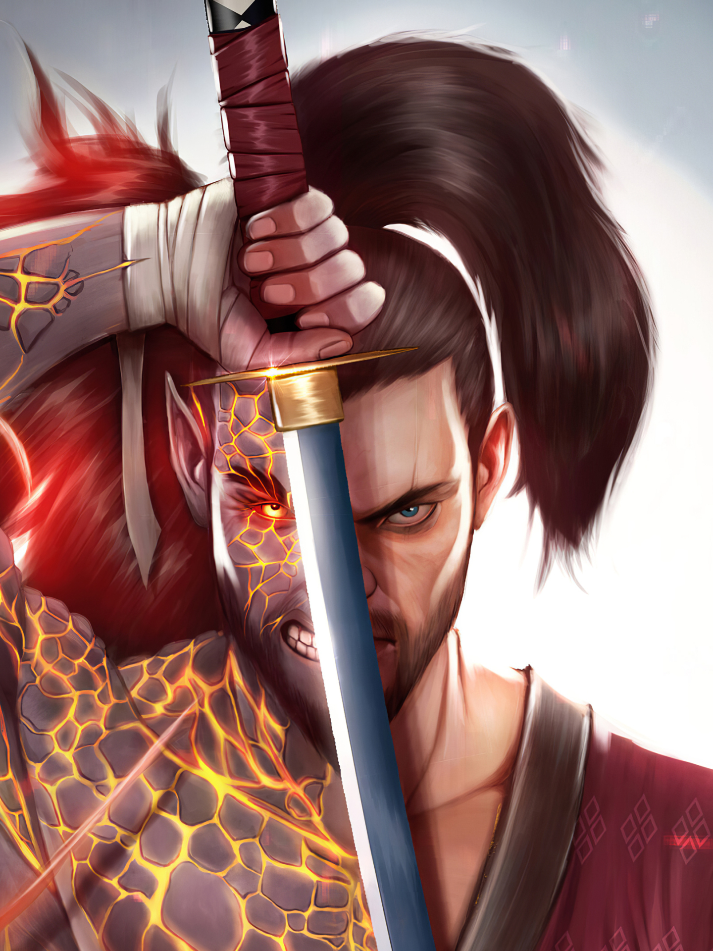 1440x1920 Samurai Warrior 4K 1440x1920 Resolution Wallpaper, HD Artist ...