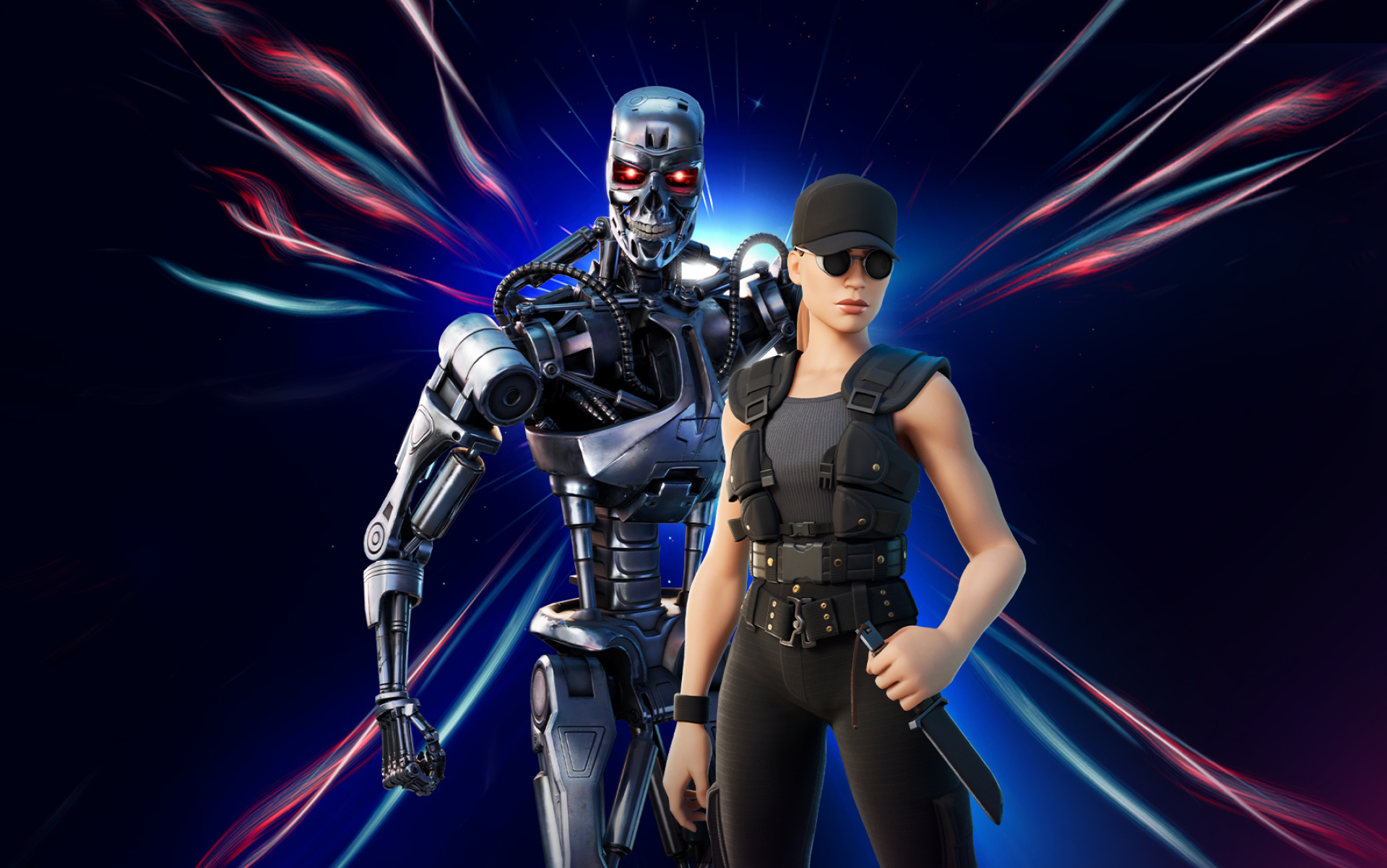1920x1202 Resolution Sarah Connor and Terminator 800 Fortnite 1920x1202 ...