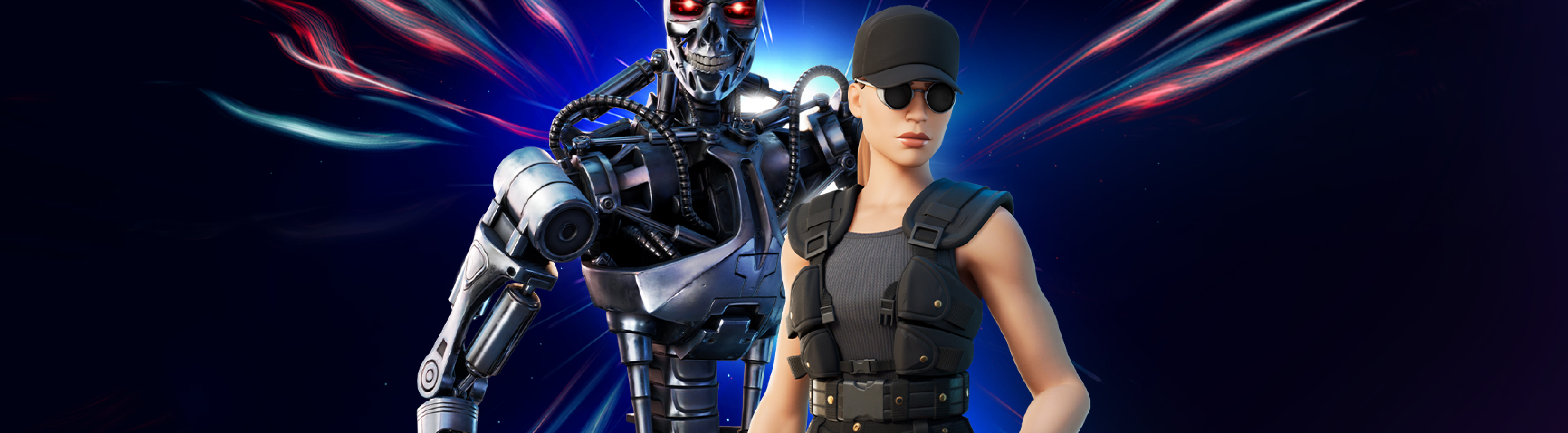 5220x1440 Resolution Sarah Connor and Terminator 800 Fortnite 5220x1440 ...