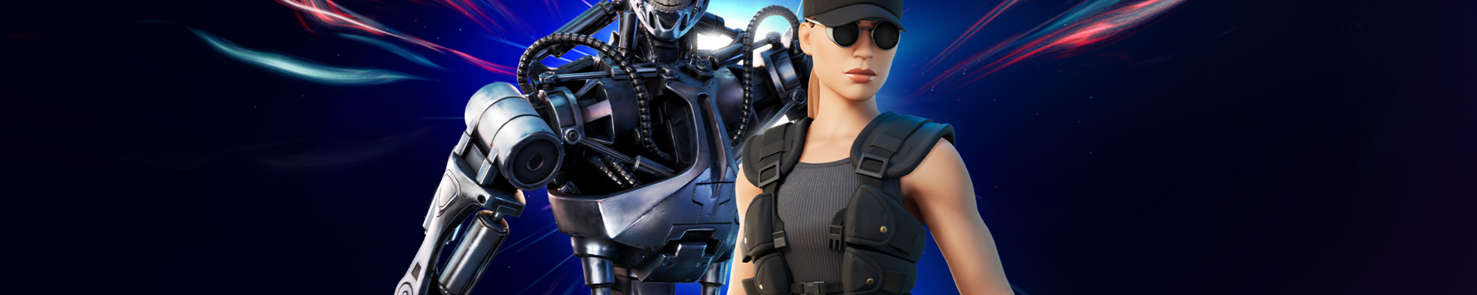 5001x1000 Resolution Sarah Connor and Terminator 800 Fortnite 5001x1000 ...