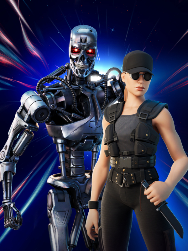 600x800 Resolution Sarah Connor and Terminator 800 Fortnite 600x800 ...
