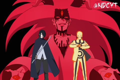 480x320 Resolution Sasuke Uchiha x Naruto Uzumaki Boruto 8k 480x320 ...