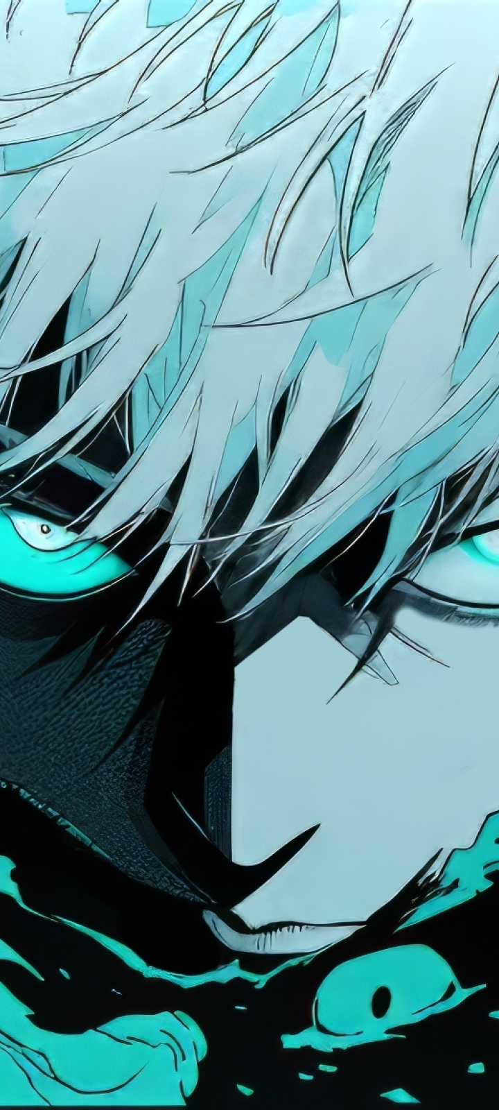 720x1600 Resolution Satoru Gojo Cool Jujutsu Kaisen Acid Cyan 720x1600 ...