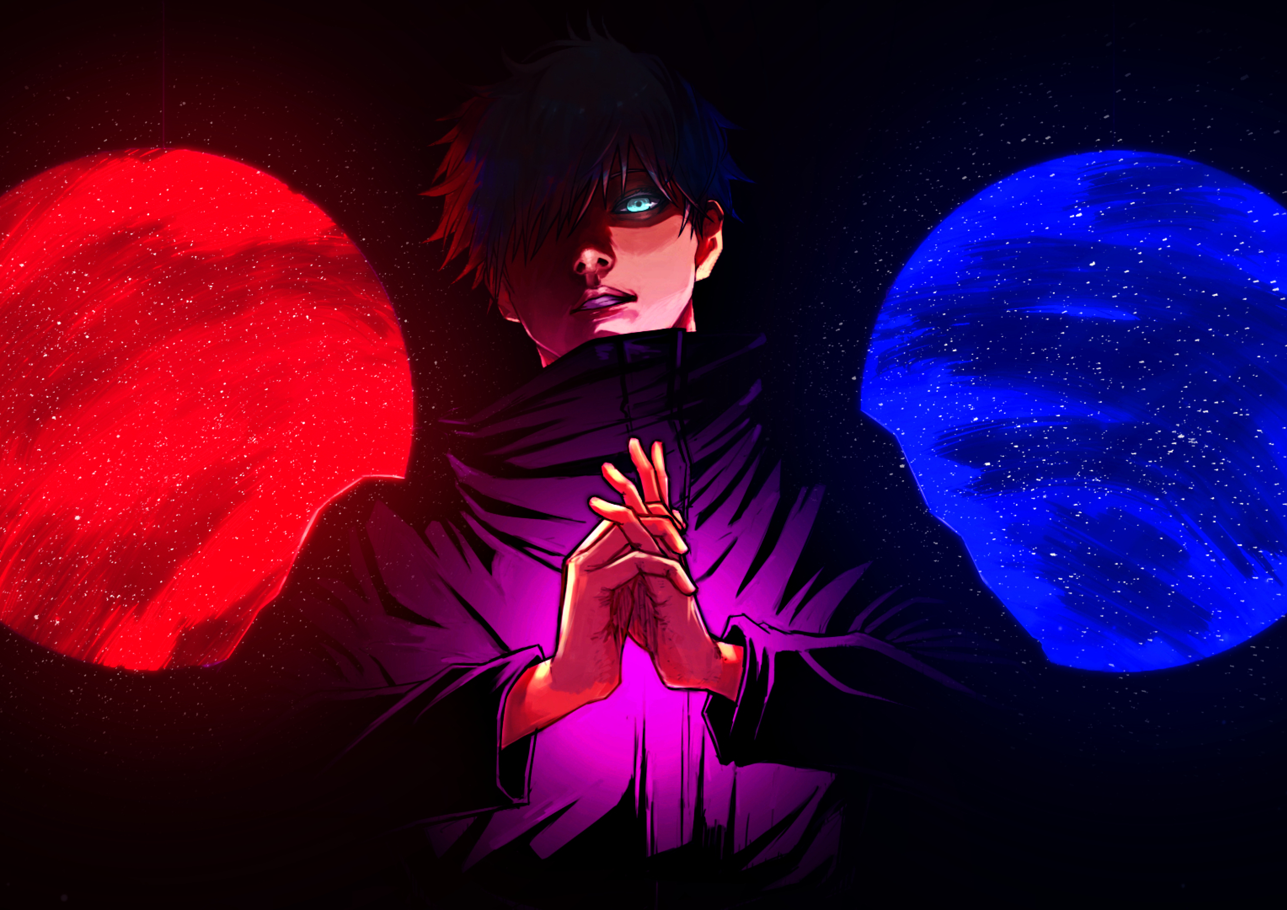 4093x2894 Resolution Satoru Gojo Cool Jujutsu Kaisen Digital Art ...