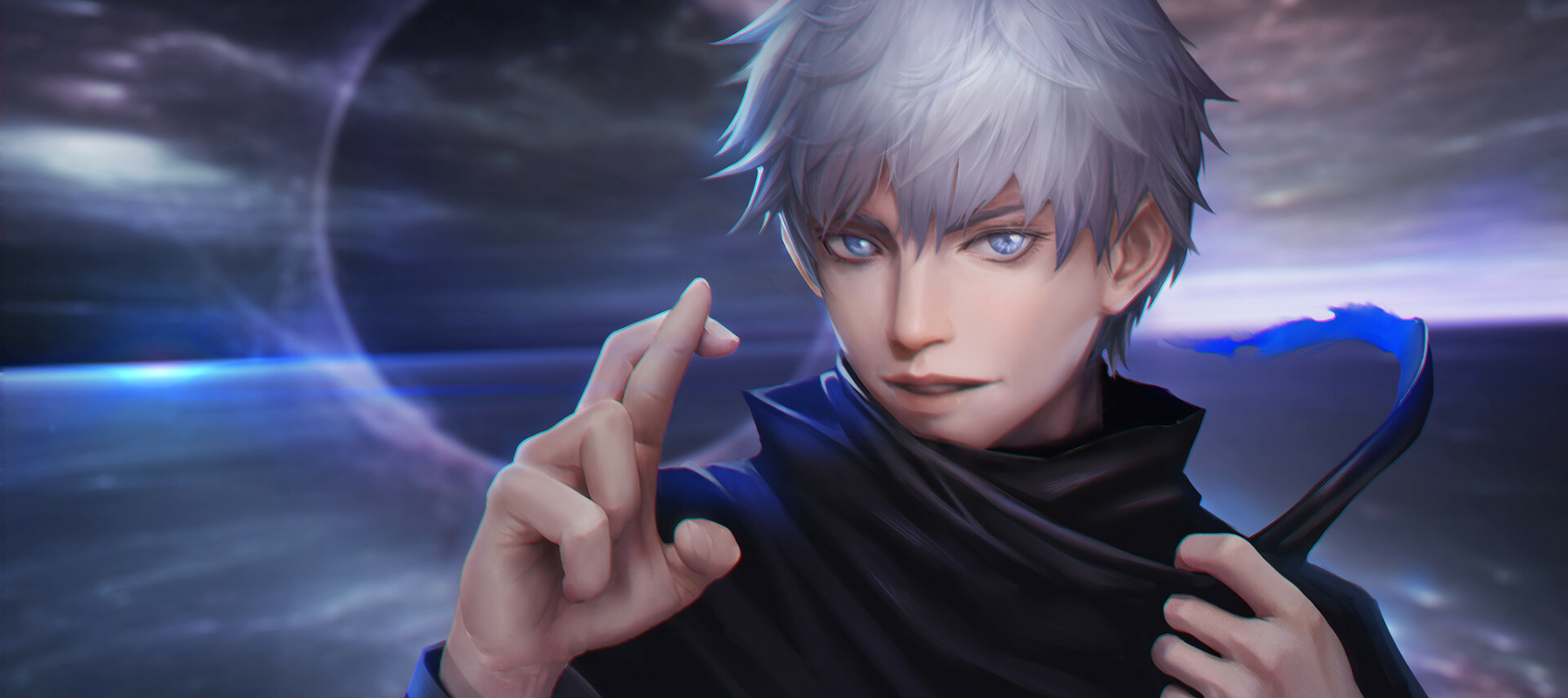 1792x798 Resolution Satoru Gojo Jujutsu Kaisen HD Digtal 2022 Art ...
