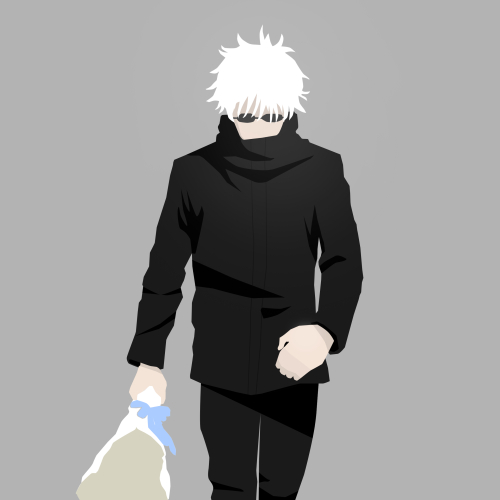 500x500 Resolution Satoru Gojo Minimal Jujutsu Kaisen 500x500 ...