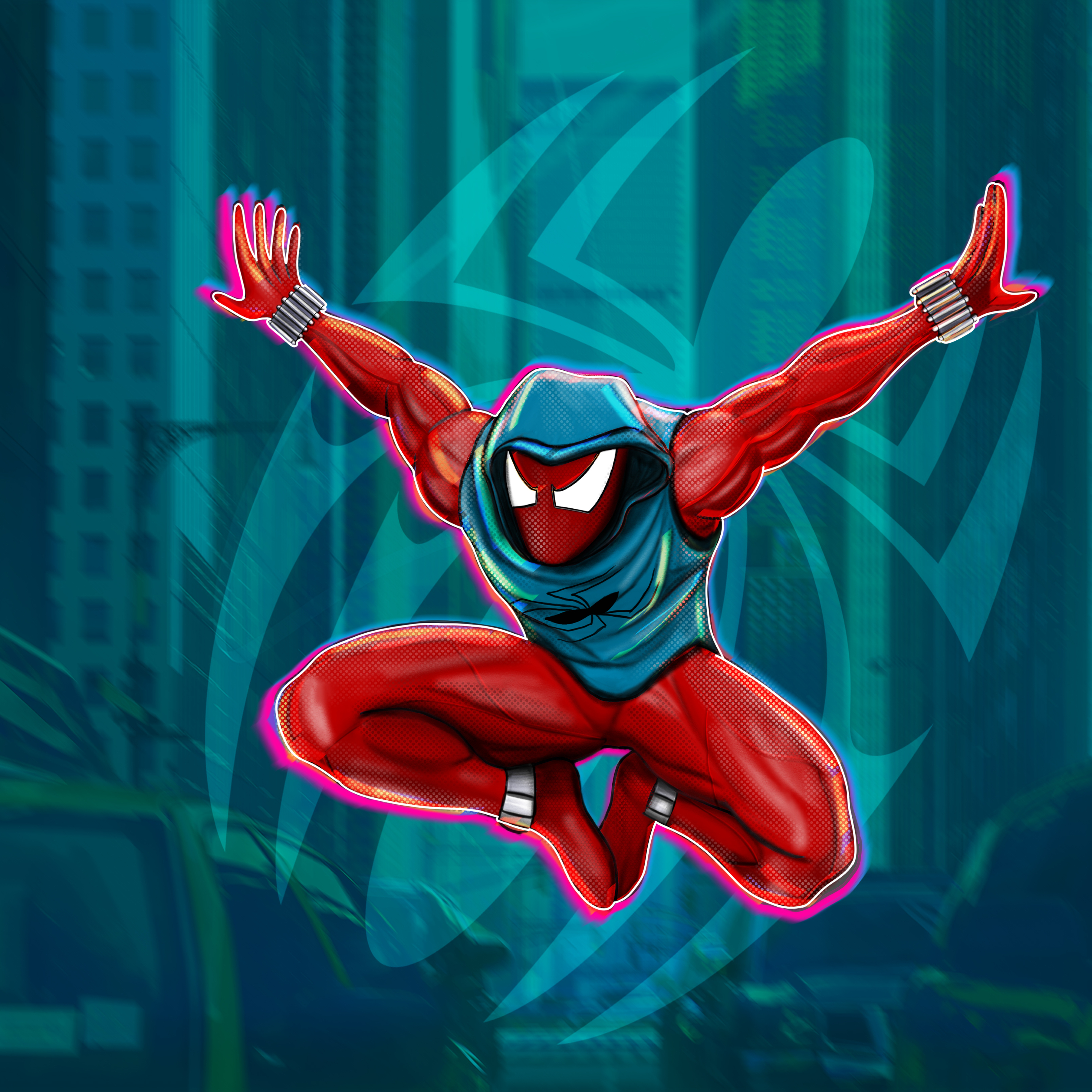4000x4000 Resolution Scarlet Spider Man Digital Art 2022 4000x4000 ...