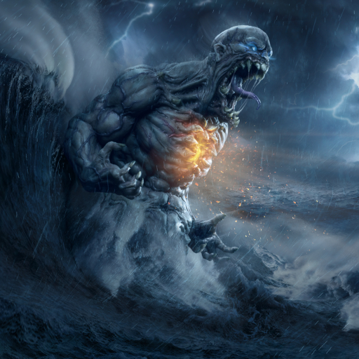 512x512 Sea Monster Free from ocean prison HD 512x512 Resolution ...