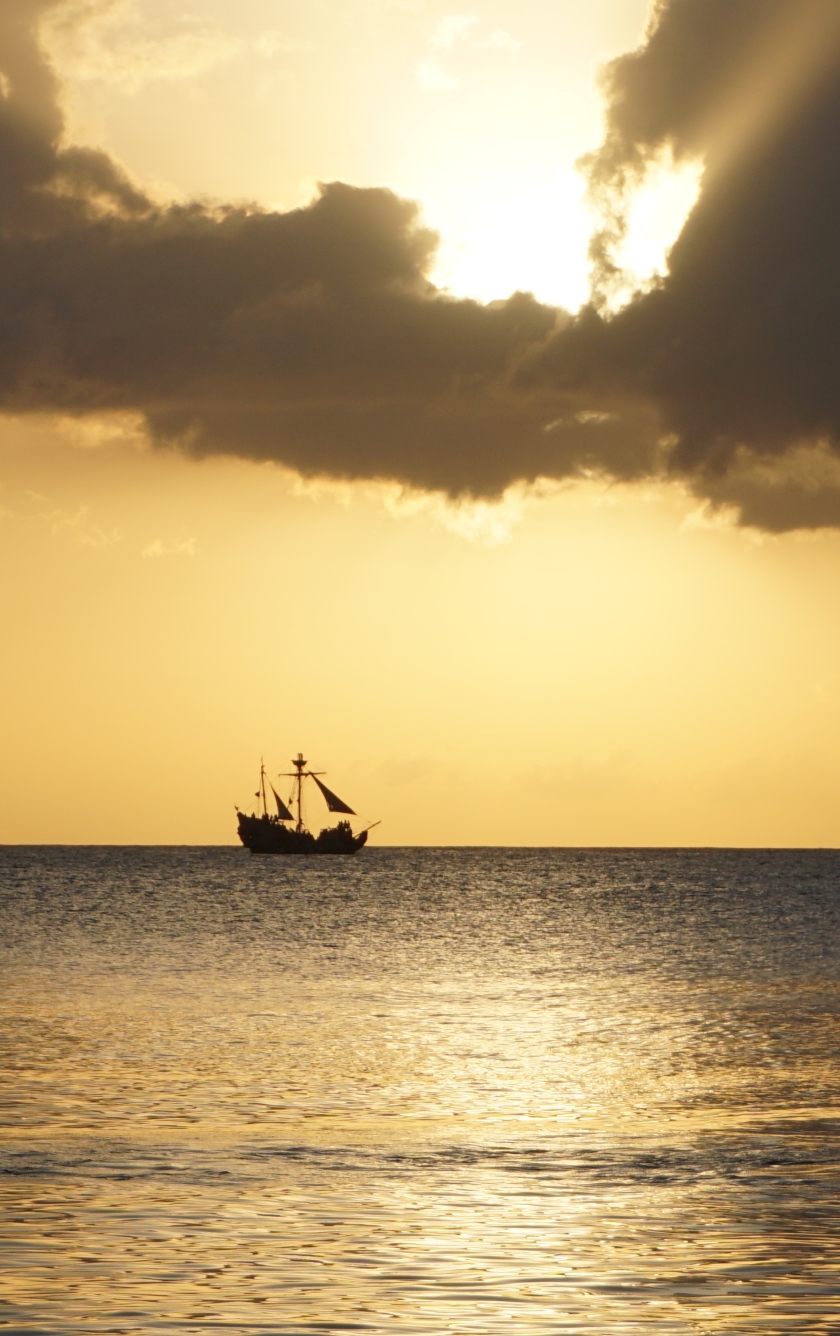 840x1336 Resolution sea, ship, horizon 840x1336 Resolution Wallpaper ...