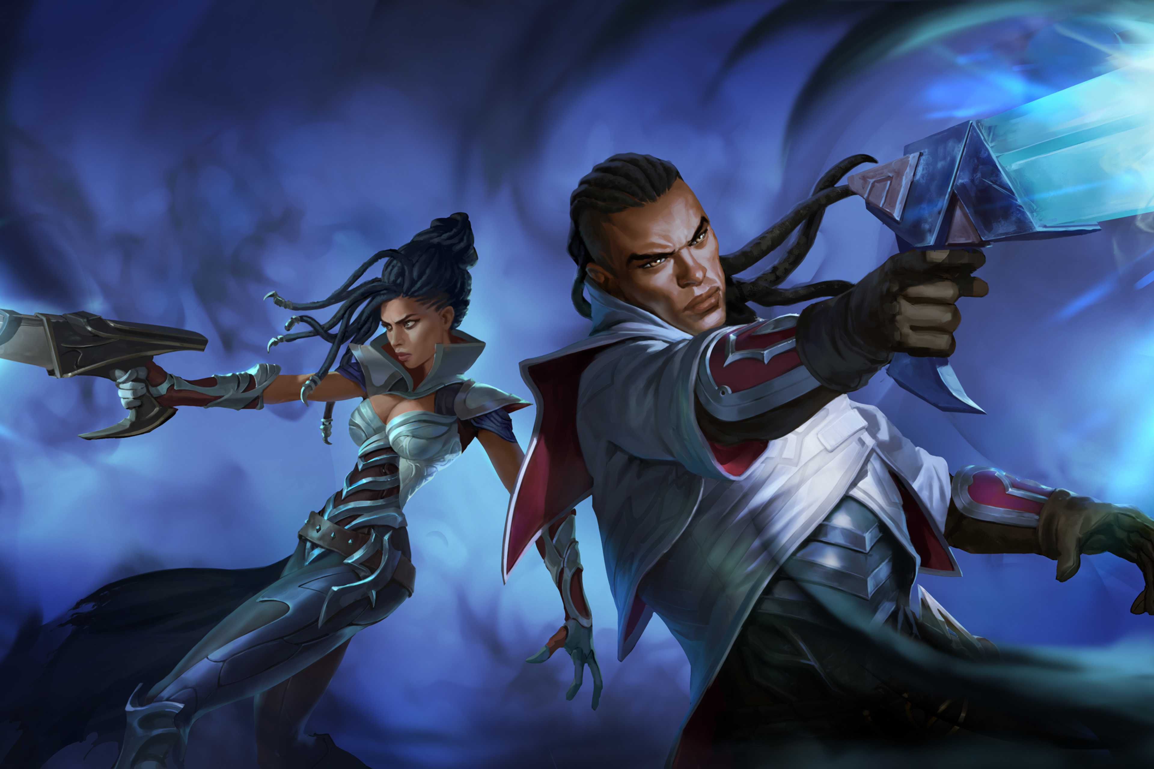 3840x2560 Resolution Senna and Lucian League of Legends 3840x2560 ...