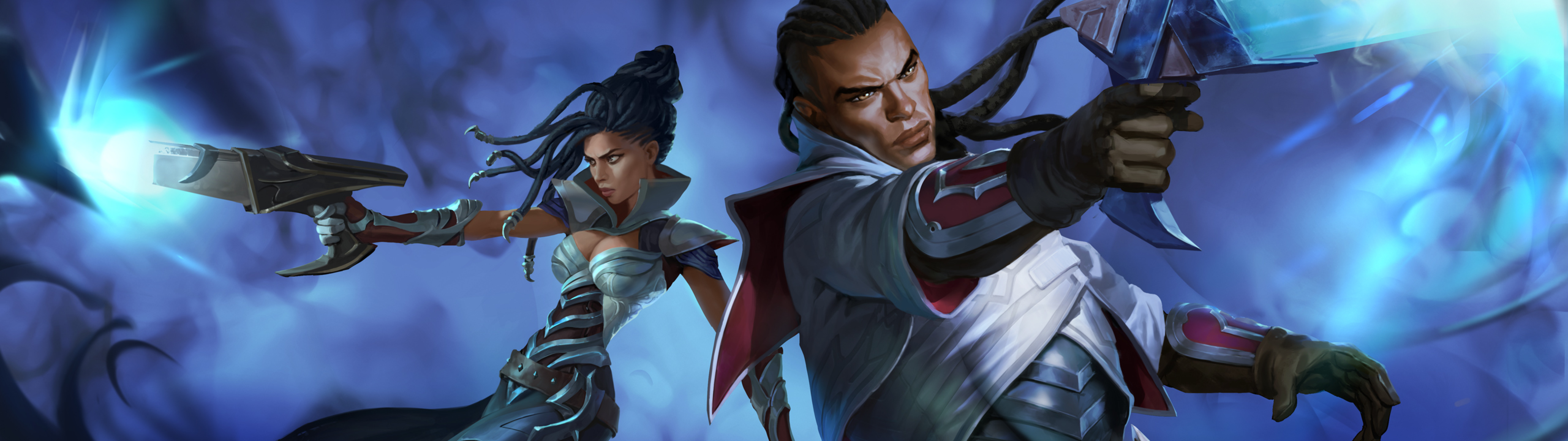 7680x2160 Senna and Lucian League of Legends 7680x2160 Resolution ...