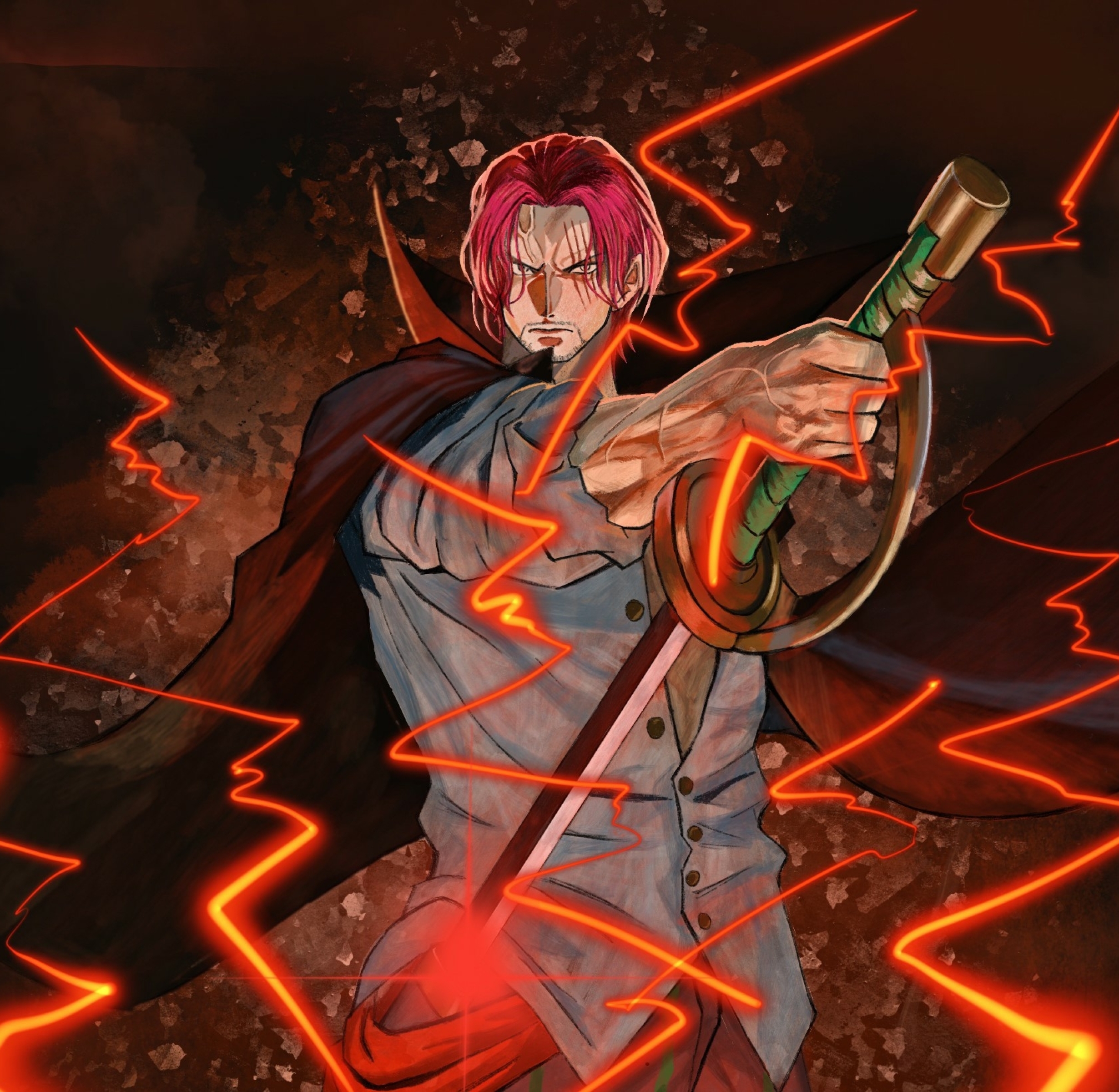 2460x2400 Shanks HD One Piece Art 2460x2400 Resolution Wallpaper, HD ...